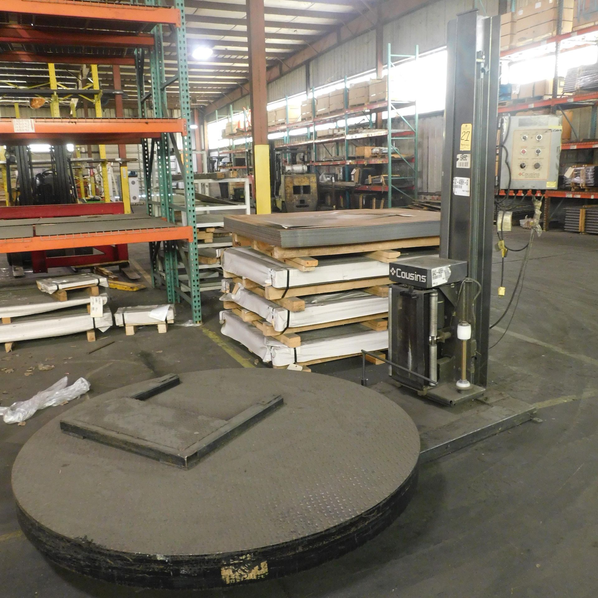 Cousins Model HP2100 Rotary Shrink Wrapper, s/n 010707-2H-7135