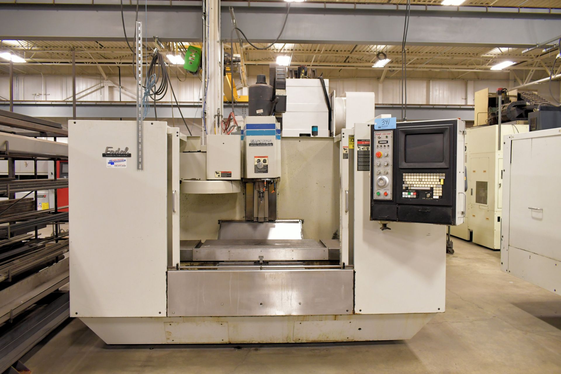 Fadal Model VMC-4020HT CNC Vertical Machining Center, s/n 9501801 ...