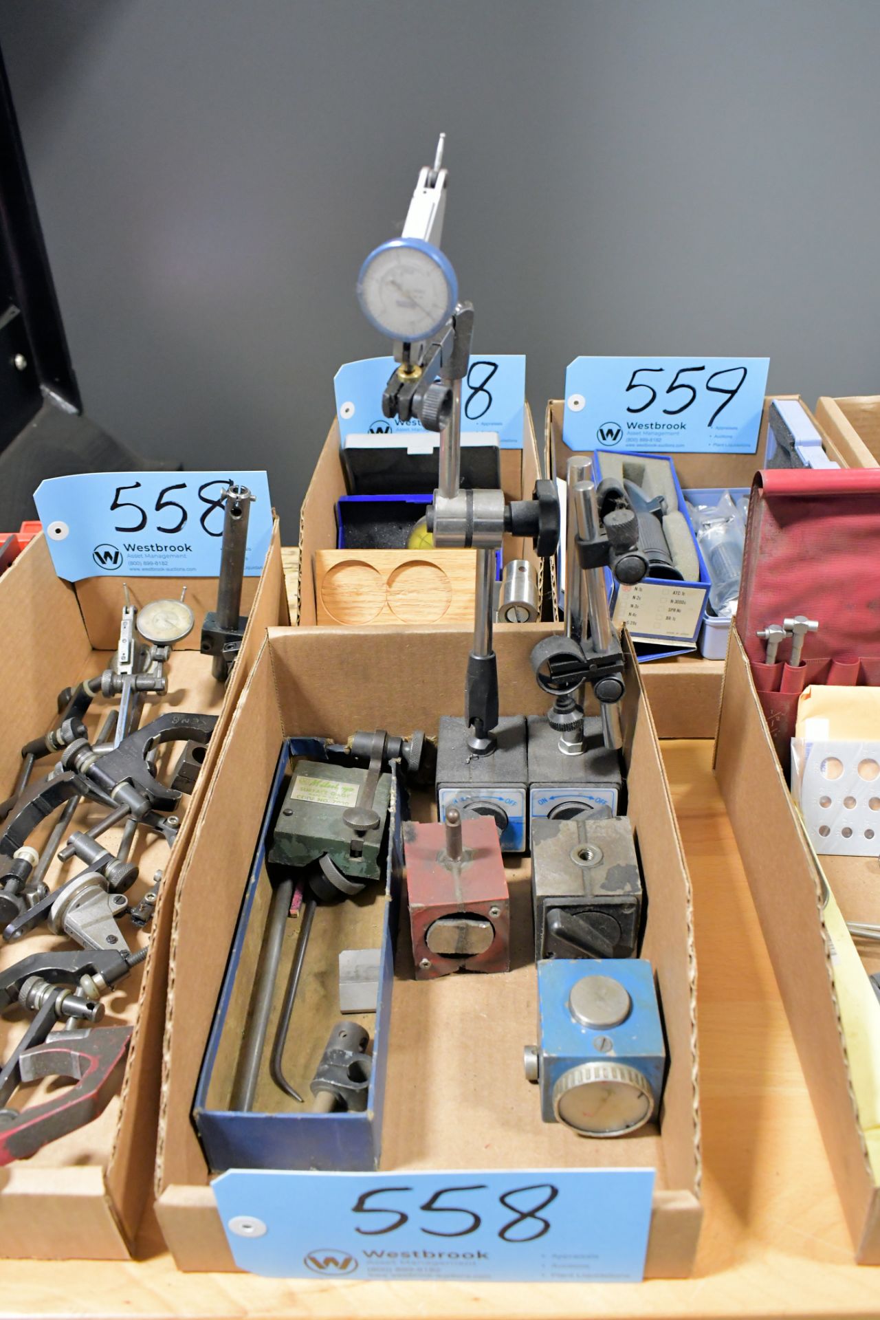 Lot - Dial Indicators and Indicator Stands in (3) Boxes