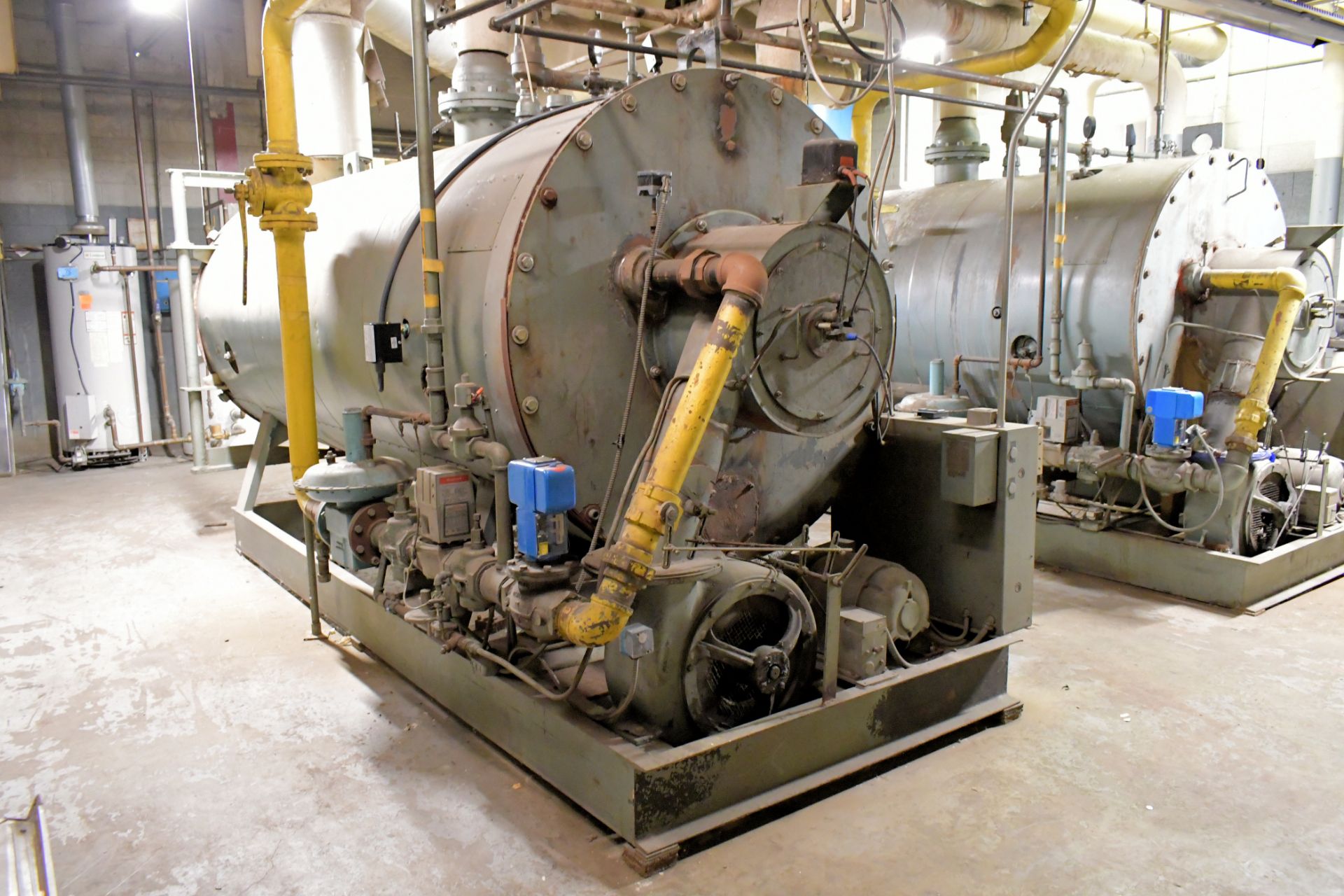 1958 York Shipley Steam-Pak Model SPW56-150-N 150-HP Gas Fired Boiler ...