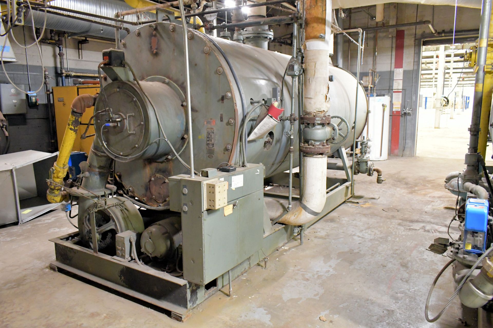 1958 York Shipley Steam-Pak Model SPW56-150-N 150-HP Gas Fired Boiler ...