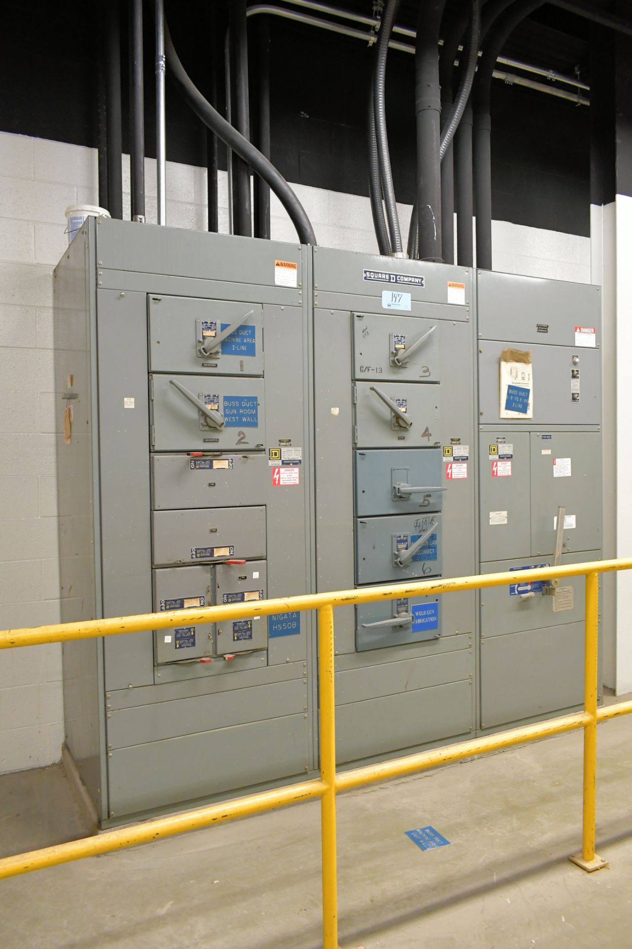 Square D Cat No. 41-62405-1 1,200-Amp Power-Style Switchboard with (7 ...