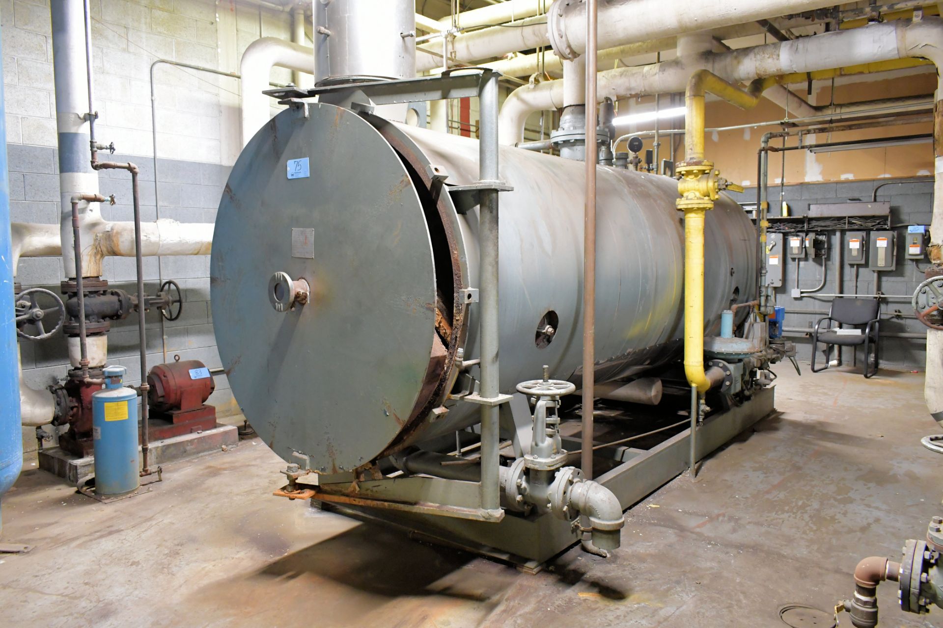 1953 York Shipley Steam-Pak Model SPW56-150-N 150-HP Gas Fired Boiler ...