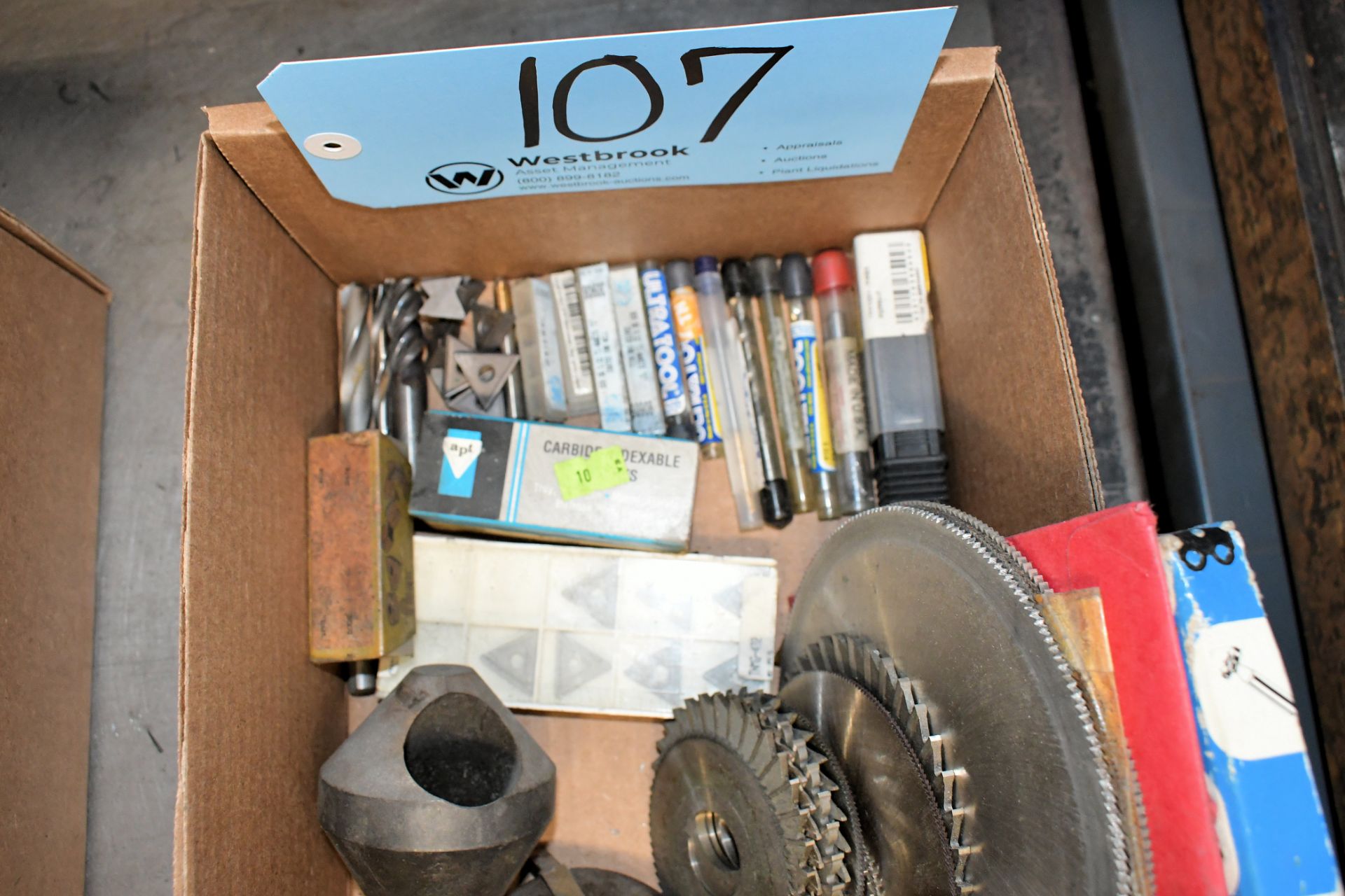Lot - Carbide End Mills, Carbide Inserts, Milling Cutters, Fly Cutter ...