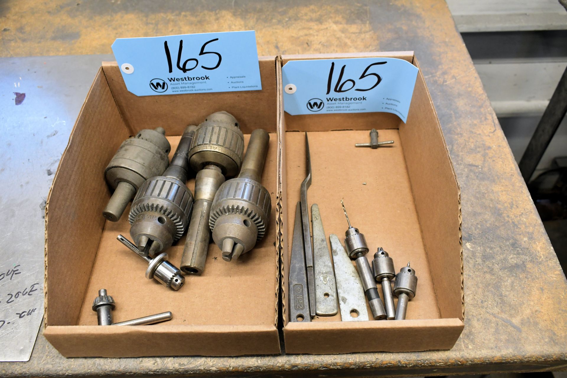 Lot - (3) Jacobs 14N 1/2", (1) Supreme 23T3 1/2" and (3) Jacobs No. 0 5 ...