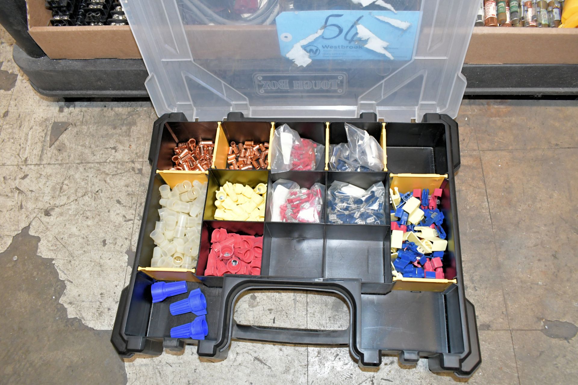 Lot - Conduit Locknuts, Breakers, Fuses, Fuse Boxes, Receptacles and ...