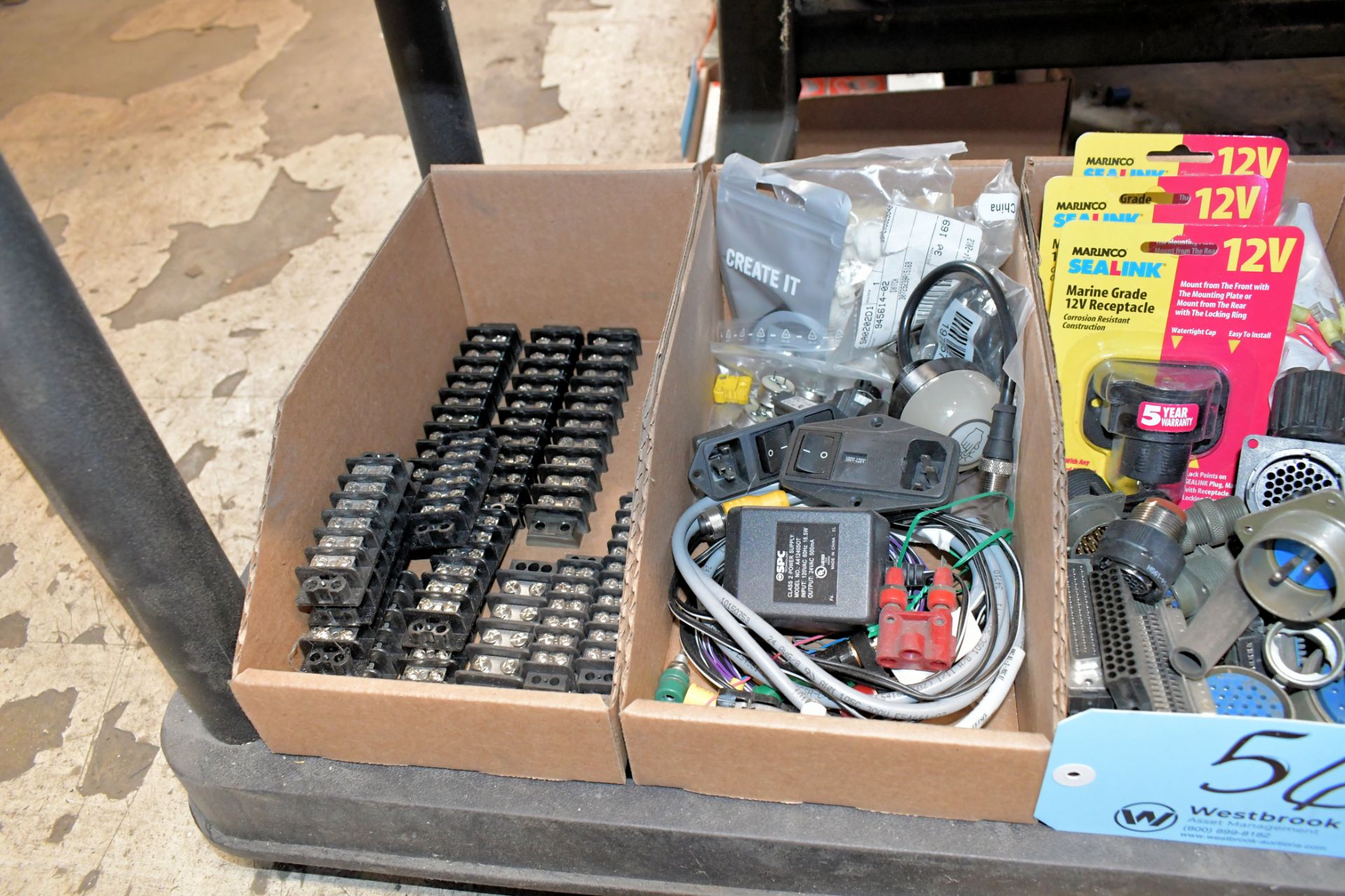 Lot - Conduit Locknuts, Breakers, Fuses, Fuse Boxes, Receptacles and ...