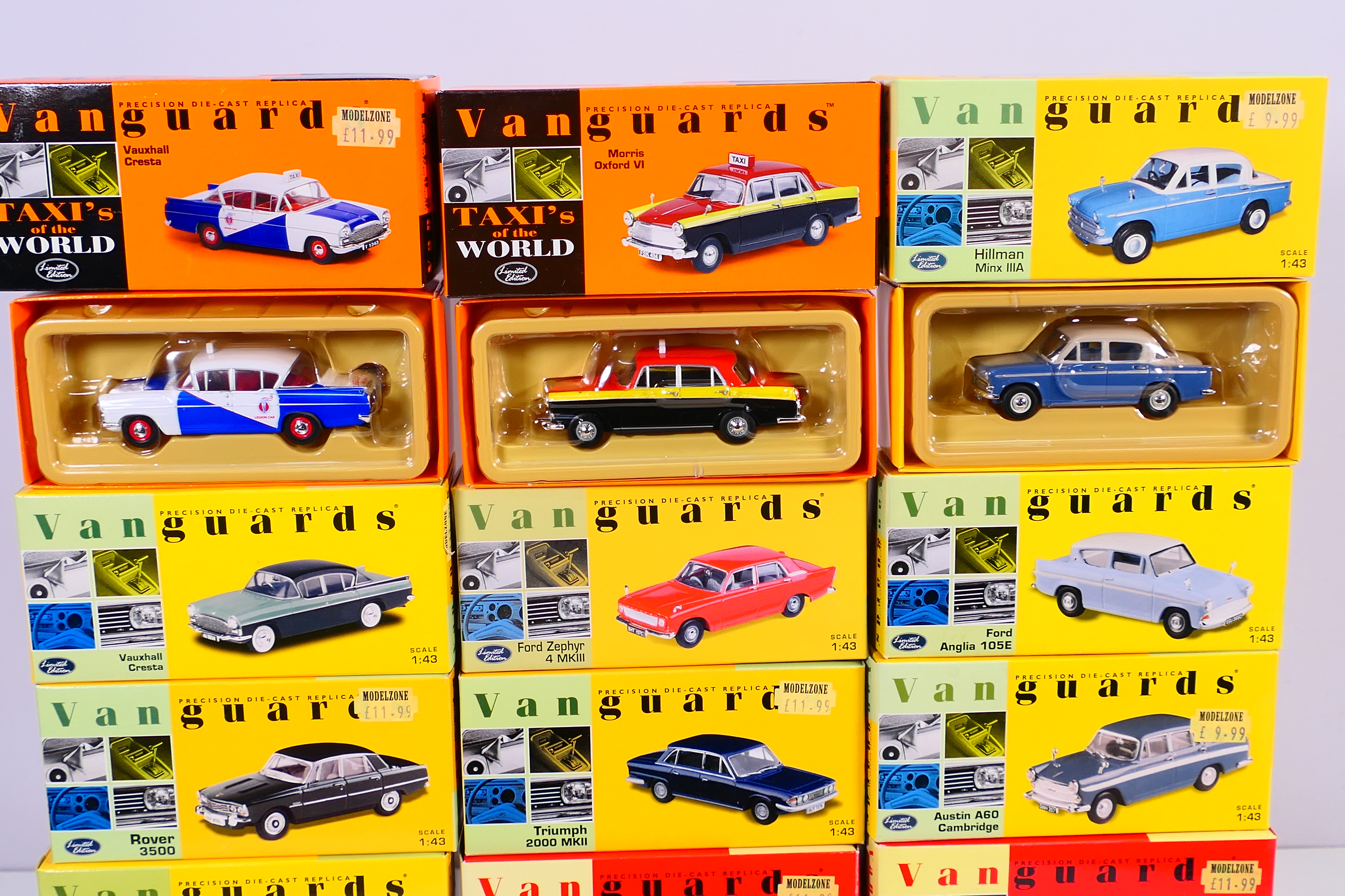 Vanguards - A boxed collection of 15 Limited Edition diecast 1/43 scale ...