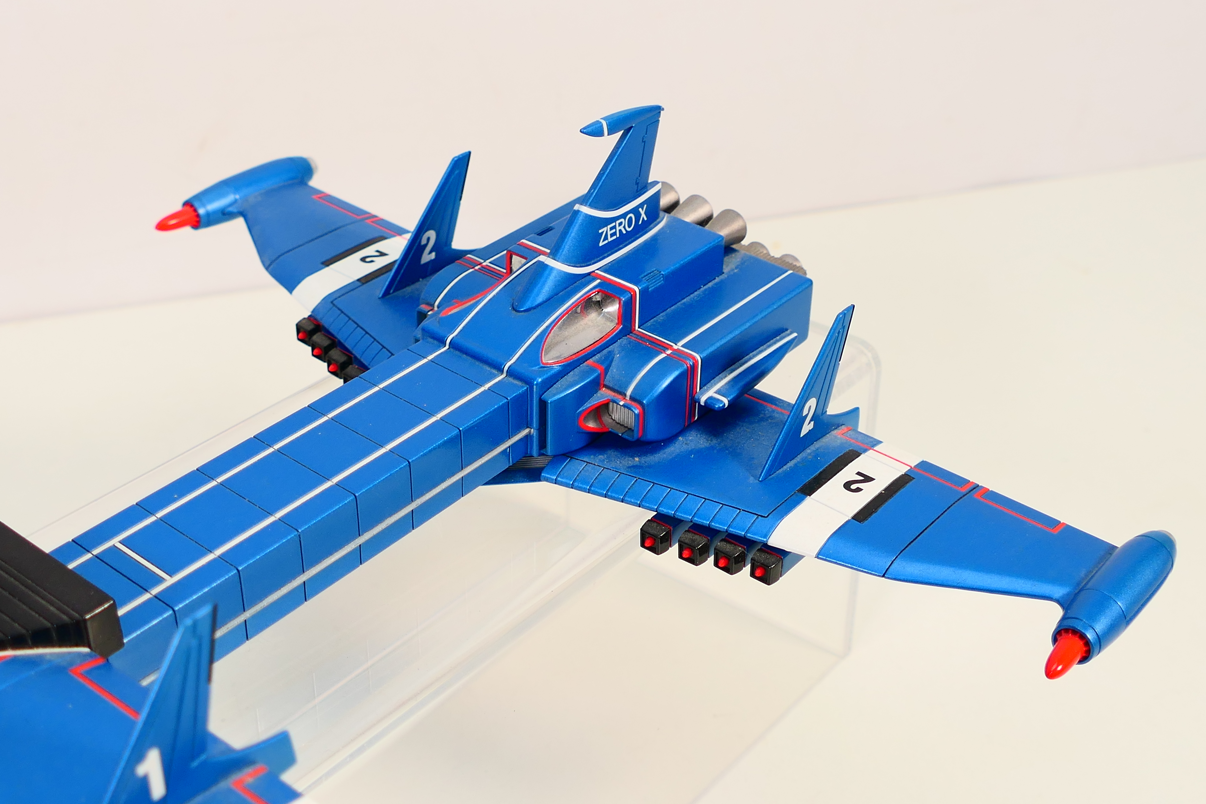 Aoshima - An unboxed Captain Scarlet Zero X diecast vehicle. The model ...