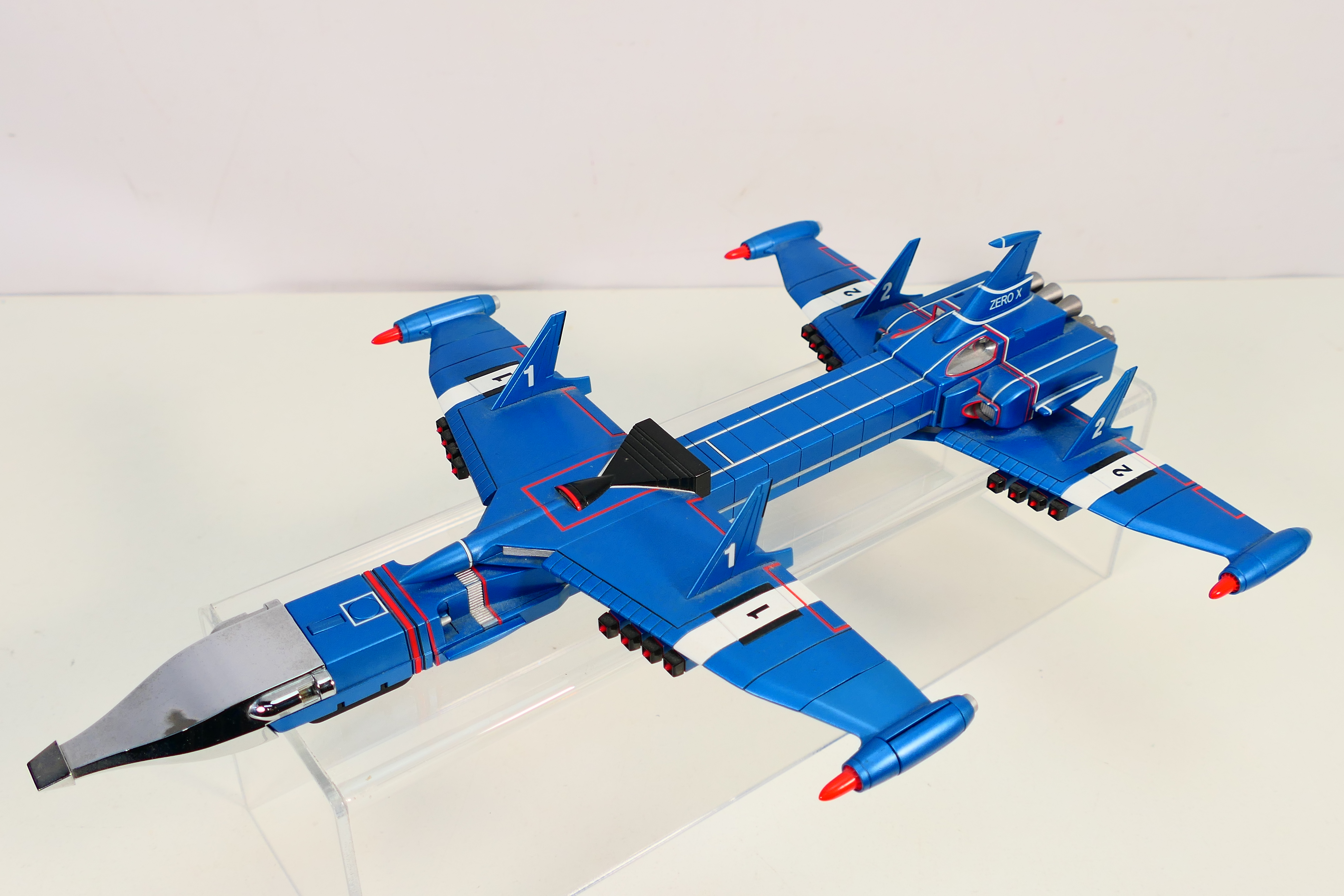 Aoshima - An unboxed Captain Scarlet Zero X diecast vehicle. The model ...