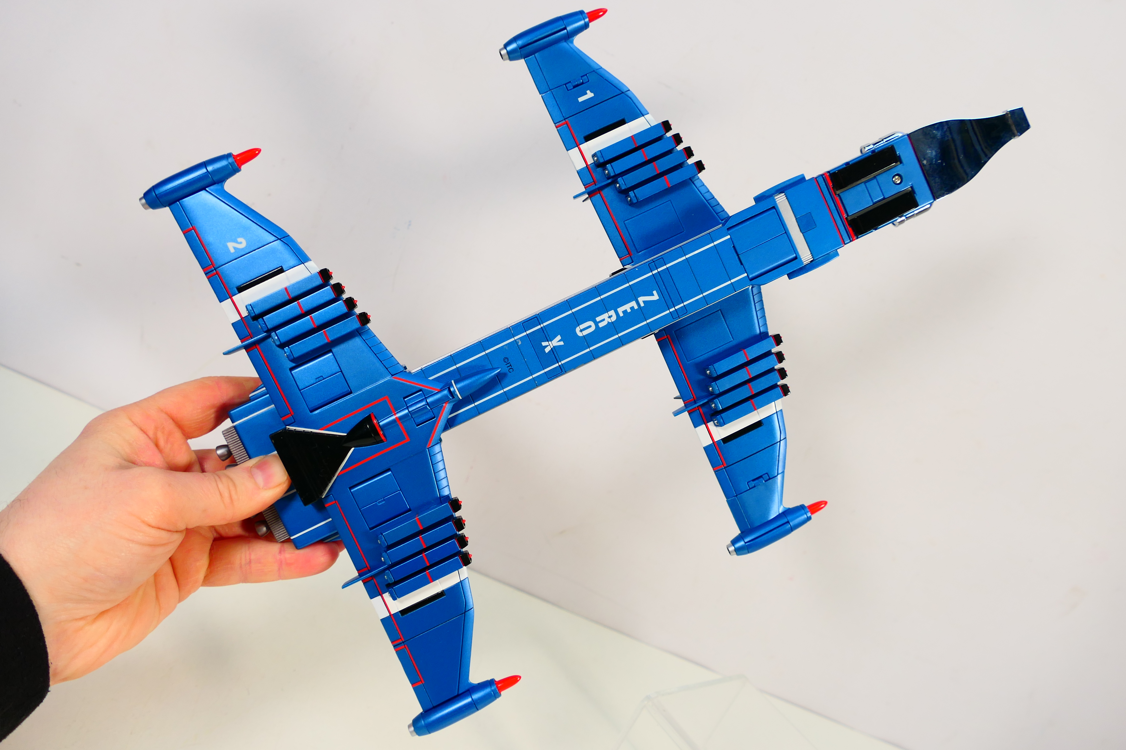 Aoshima - An unboxed Captain Scarlet Zero X diecast vehicle. The model ...