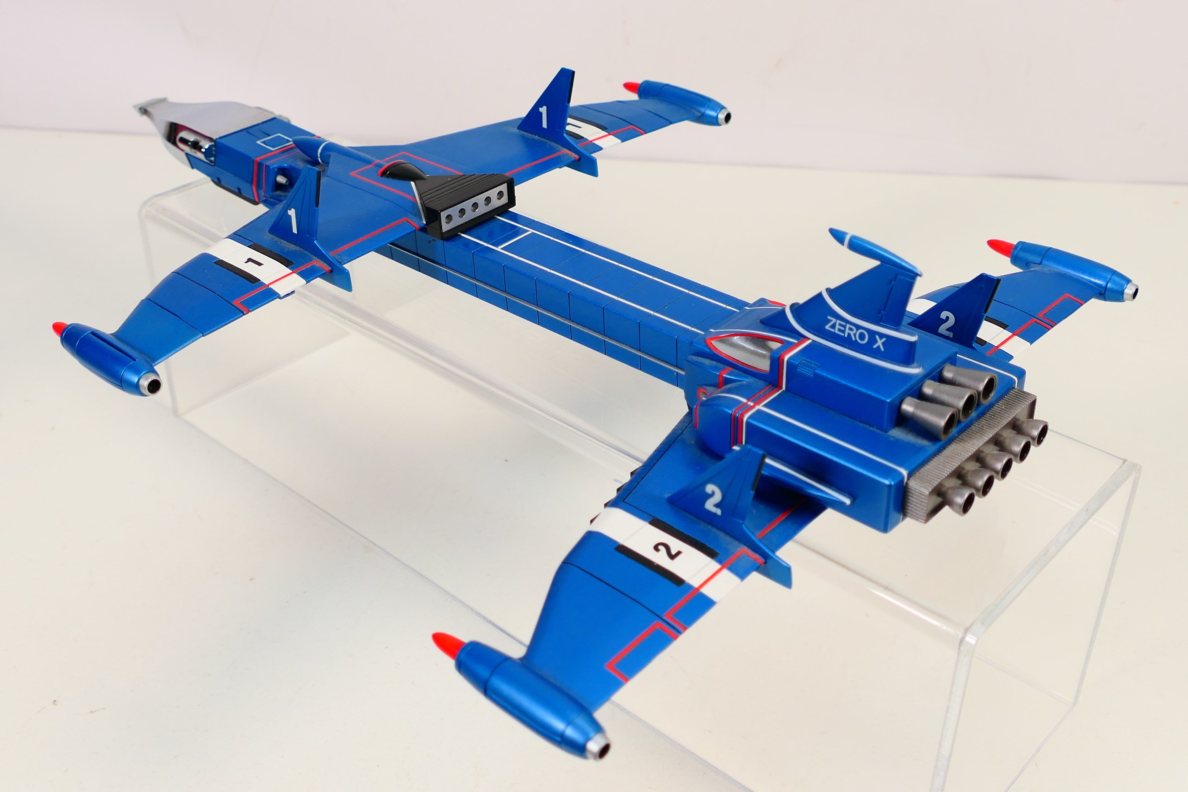 Aoshima - An unboxed Captain Scarlet Zero X diecast vehicle. The model ...
