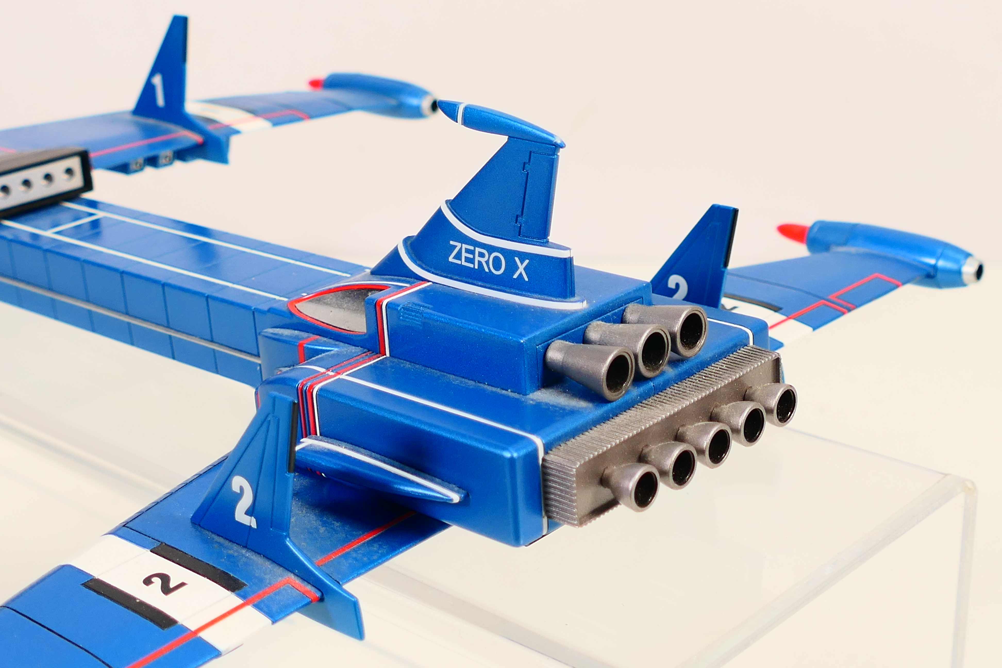 Aoshima - An unboxed Captain Scarlet Zero X diecast vehicle. The model ...