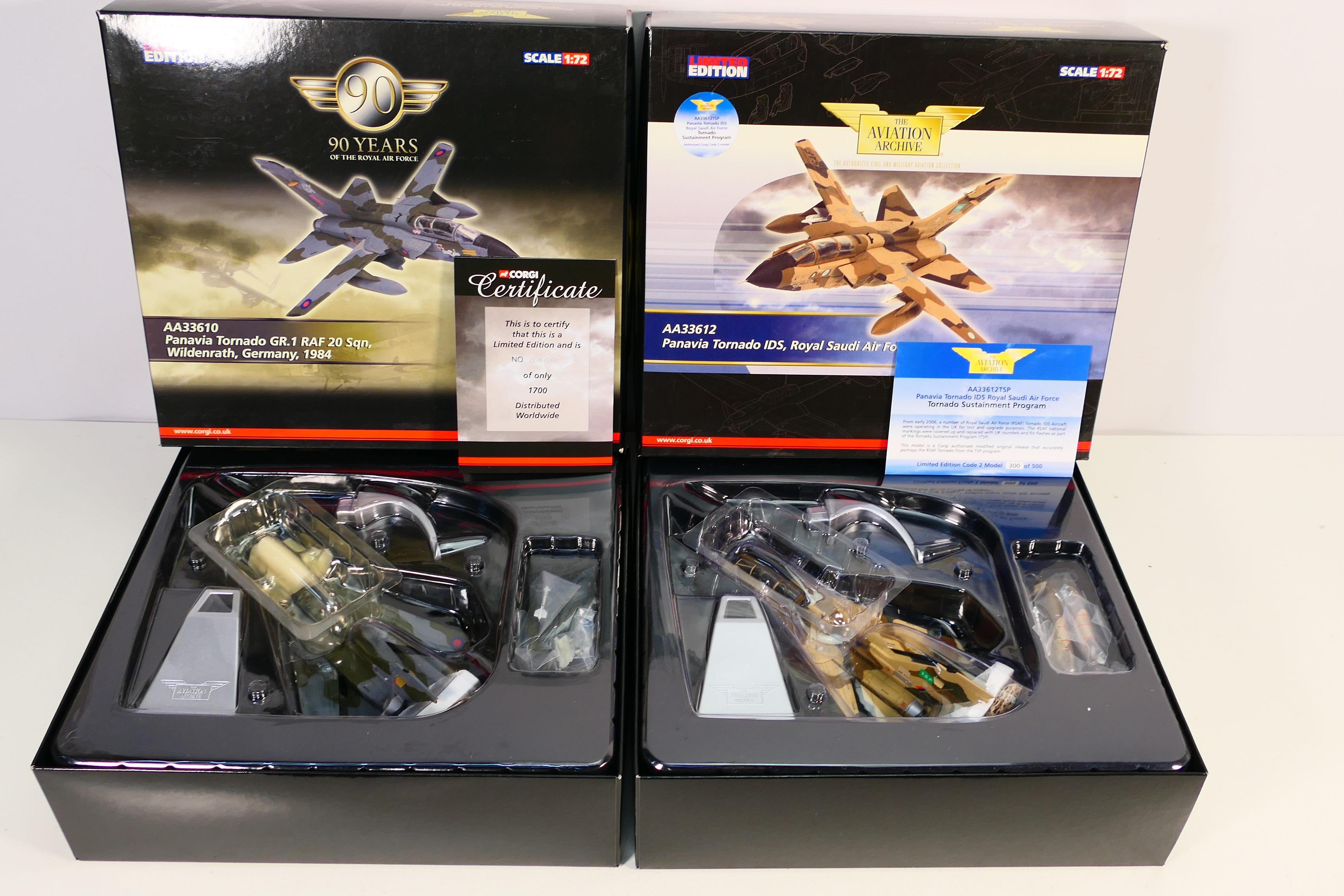Corgi Aviation Archive - Two boxed diecast 1/72 scale Limited Edition ...