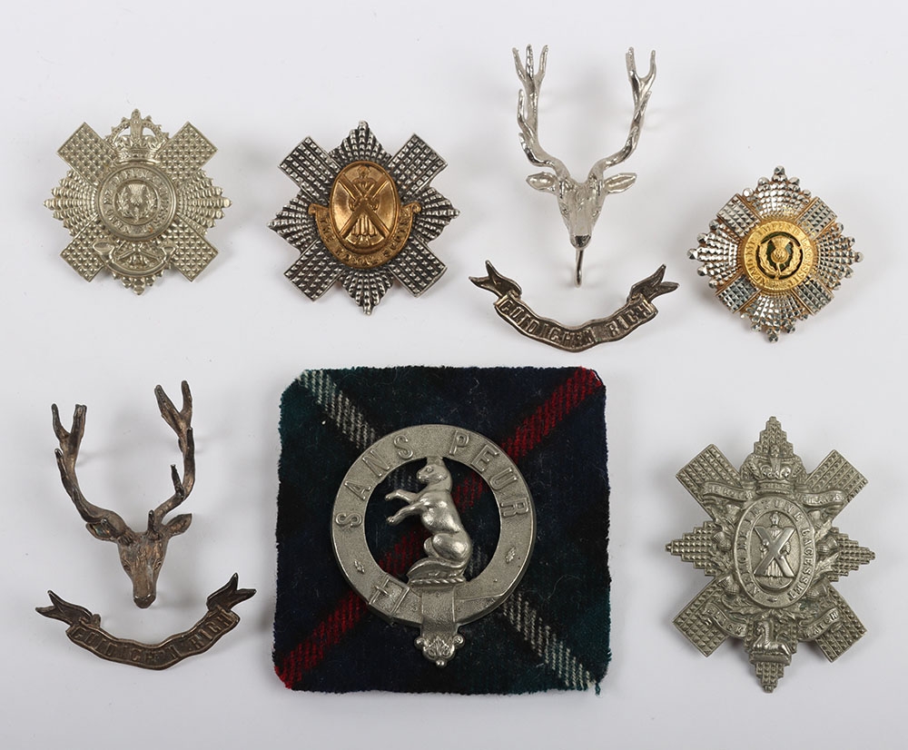 British Military Cap Badges with a Scottish Interest. Lot Includes ...