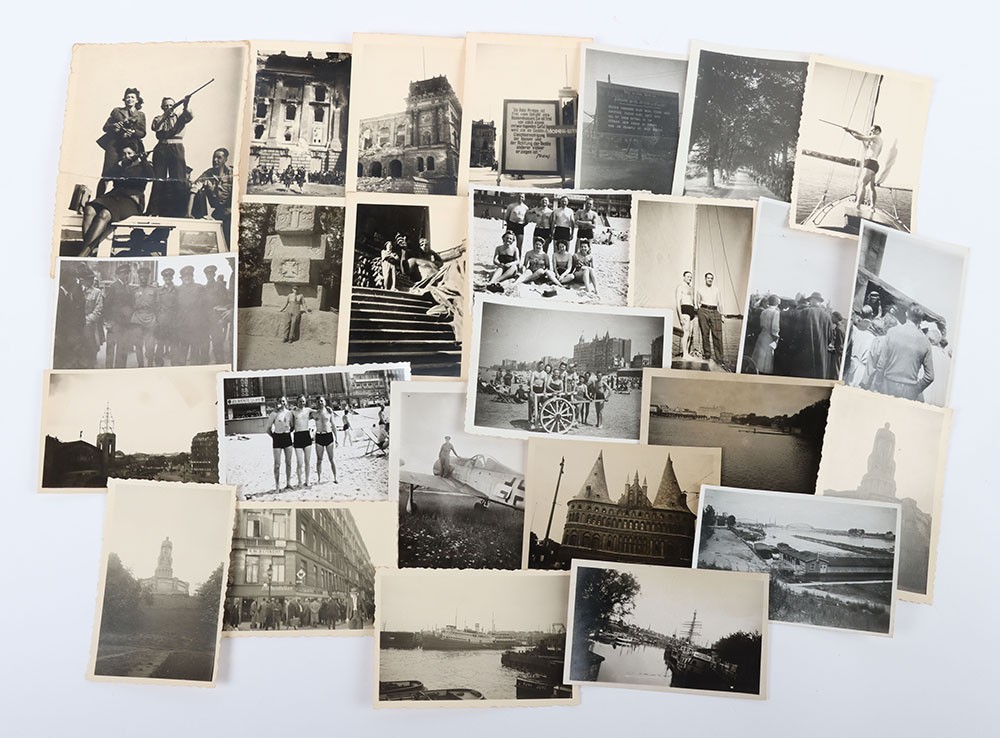 WW2 1945 German Berlin Occupation Photographs. A good selection of snap ...