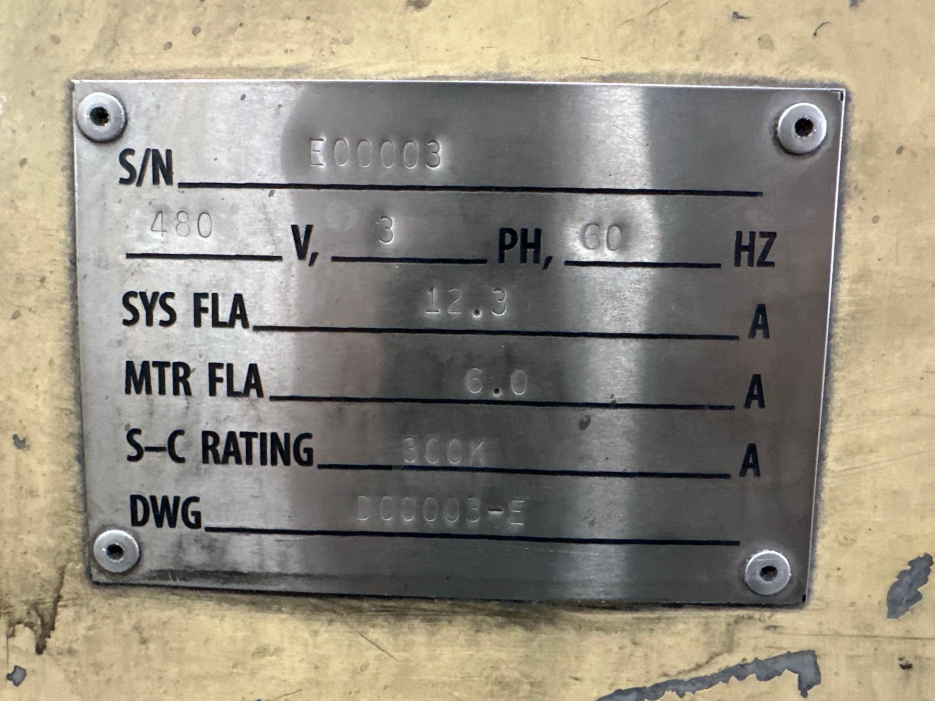 Empire 6060-RS blast finishing system, SN E-00003 (MACHINE SHOP 3)