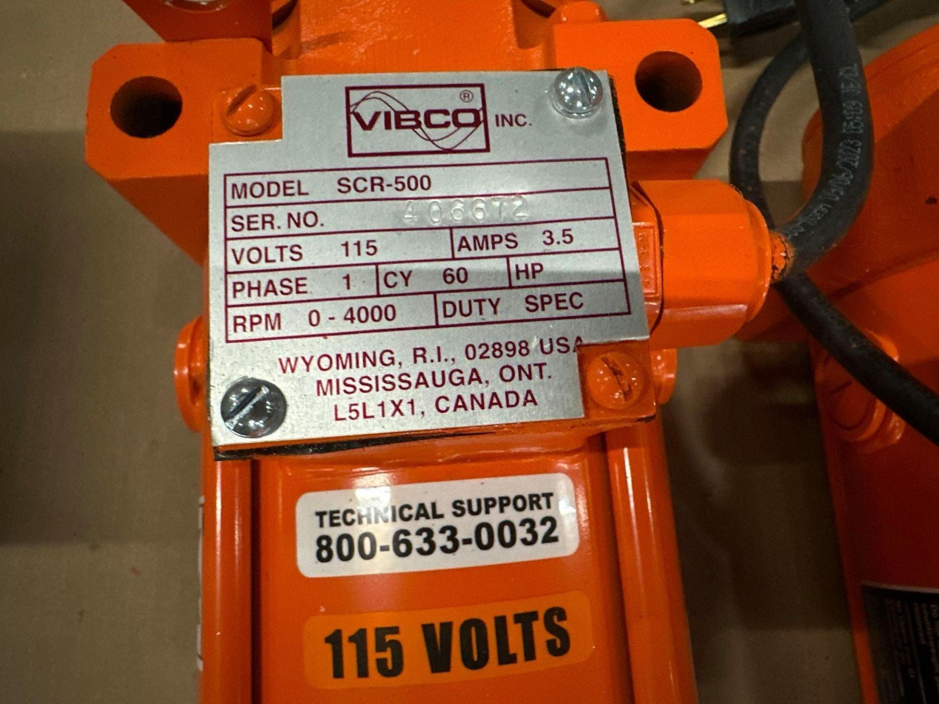 Lot of assorted Vibco industrial vibration pieces, including (3) SCR ...