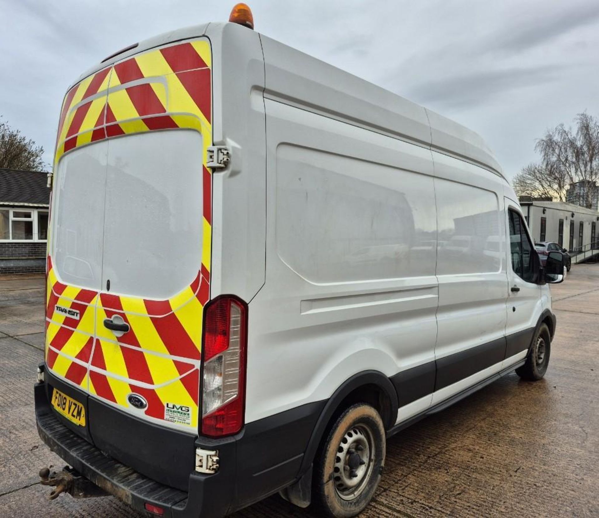 WHITE FORD TRANSIT 350, REG NO: FD18 VZM. ENGINE SIZE: 1995CC, FIRST ...