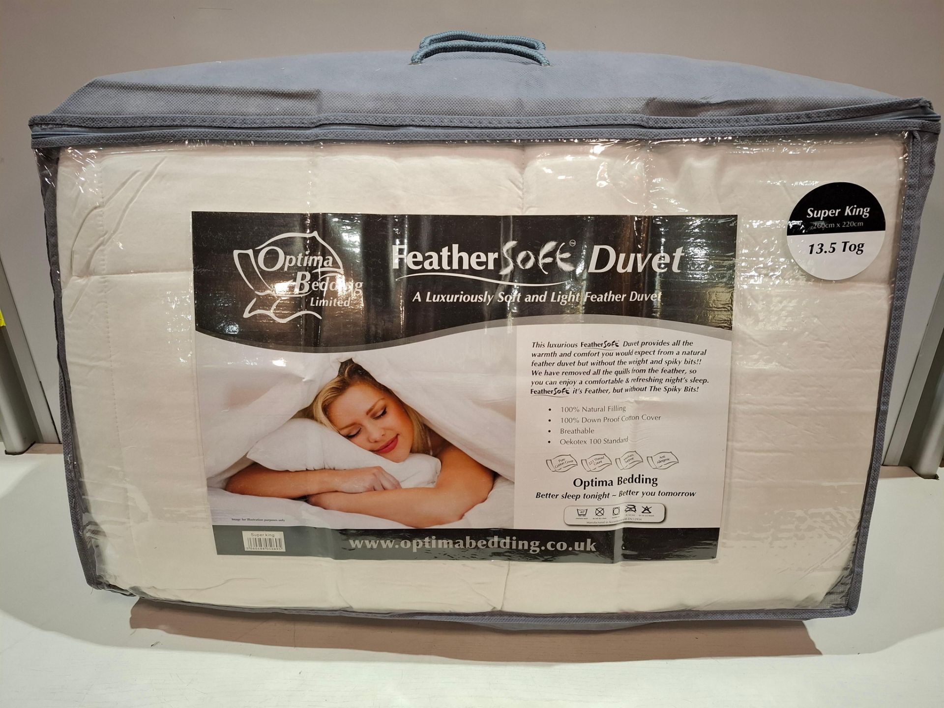 12 X BRAND NEW OPTIMA BEDDING SUPER KING FEATHER SOFT DUVETS 260C220CM ...