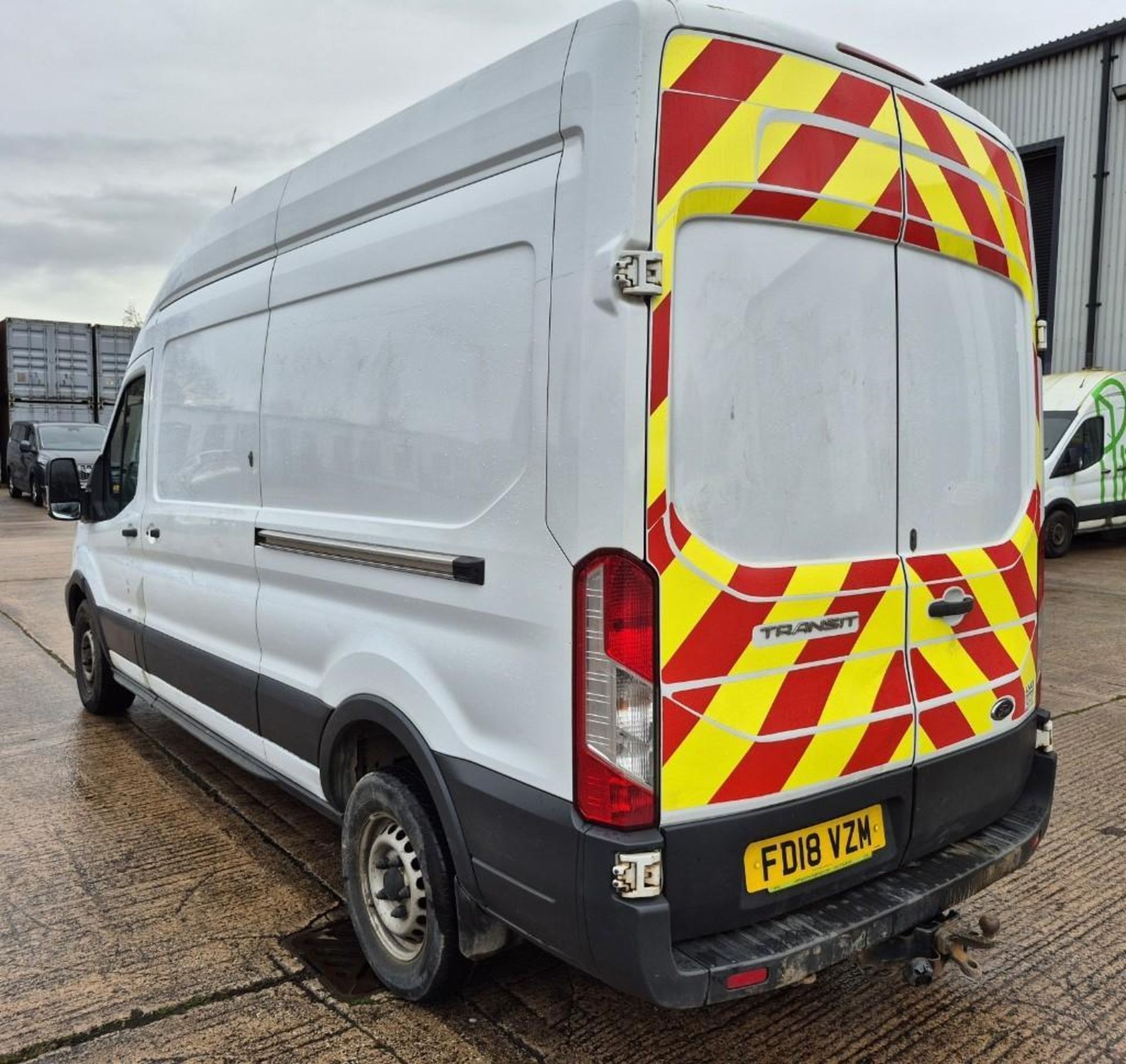 WHITE FORD TRANSIT 350, REG NO: FD18 VZM. ENGINE SIZE: 1995CC, FIRST ...