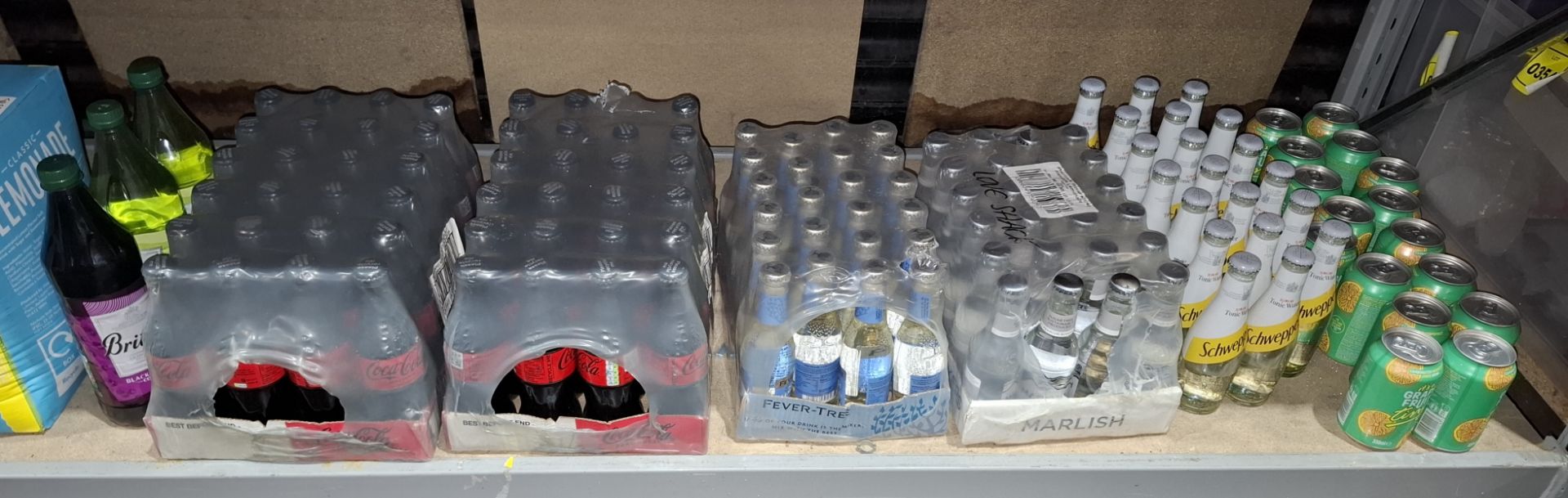 100 + BRAND NEW SOFT DRINKS LOT CONTAINING COCA - COLA BOTTLES , FEVER ...