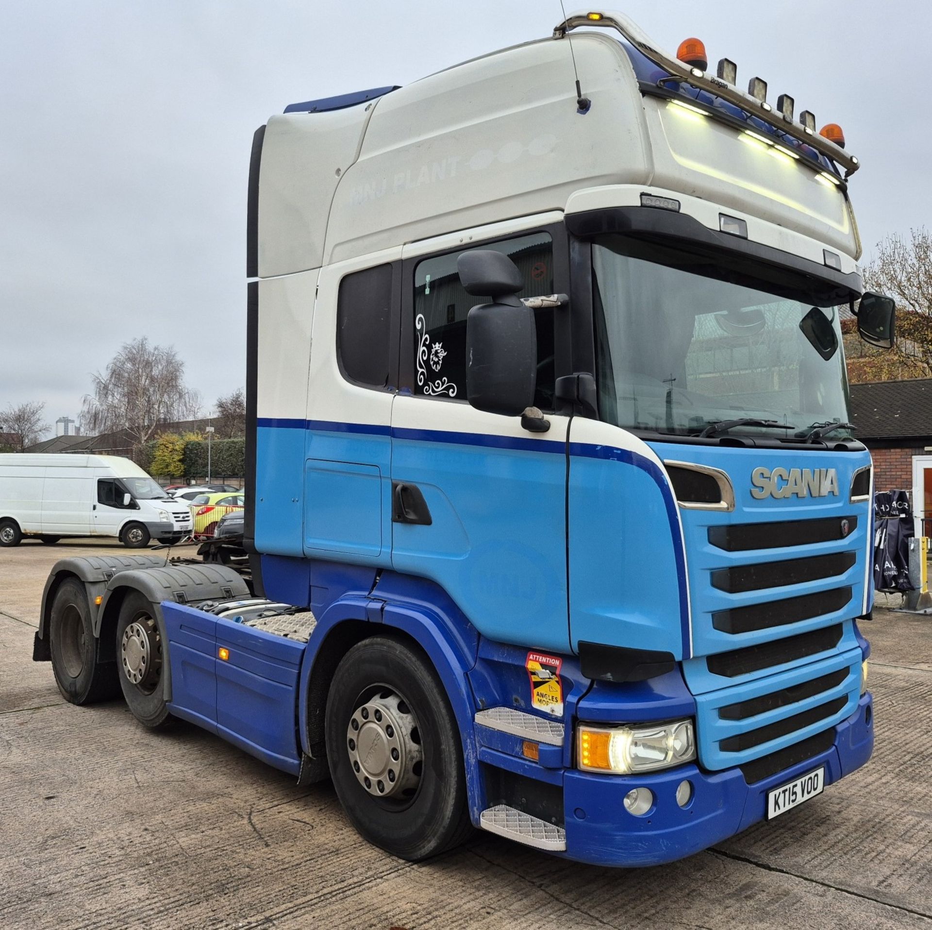 BLUE SCANIA R-SRS L-CLASS DIESEL TRACTOR 12740cc FIRST REGISTERED 06/07 ...