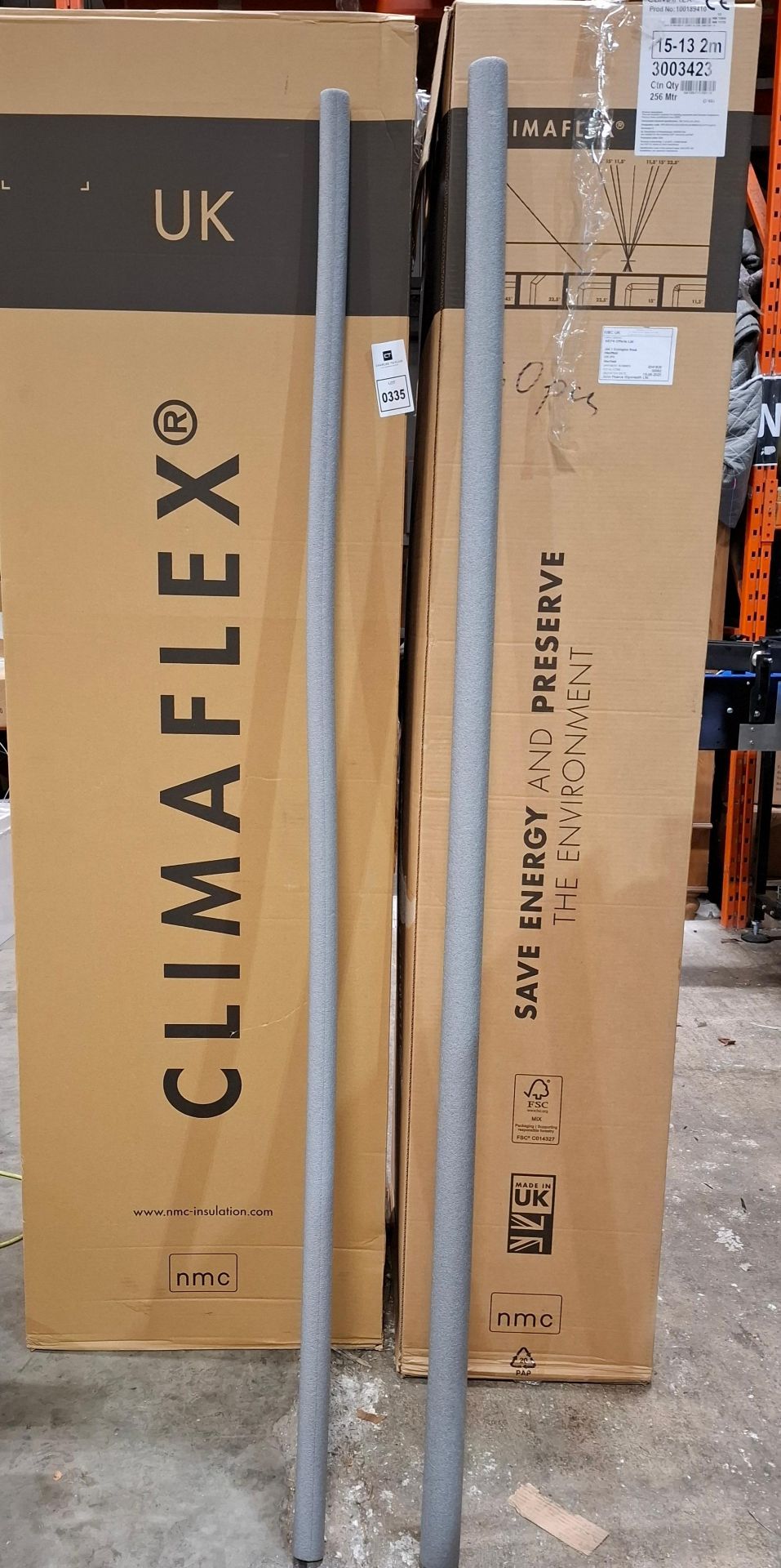 85 X BRAND NEW CLIMAFLEX PIPE INSULATION 25 IN SIZE 22 MM X 2M AND 60 ...