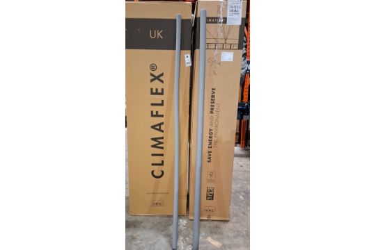 85 X BRAND NEW CLIMAFLEX PIPE INSULATION 25 IN SIZE 22 MM X 2M AND 60 ...