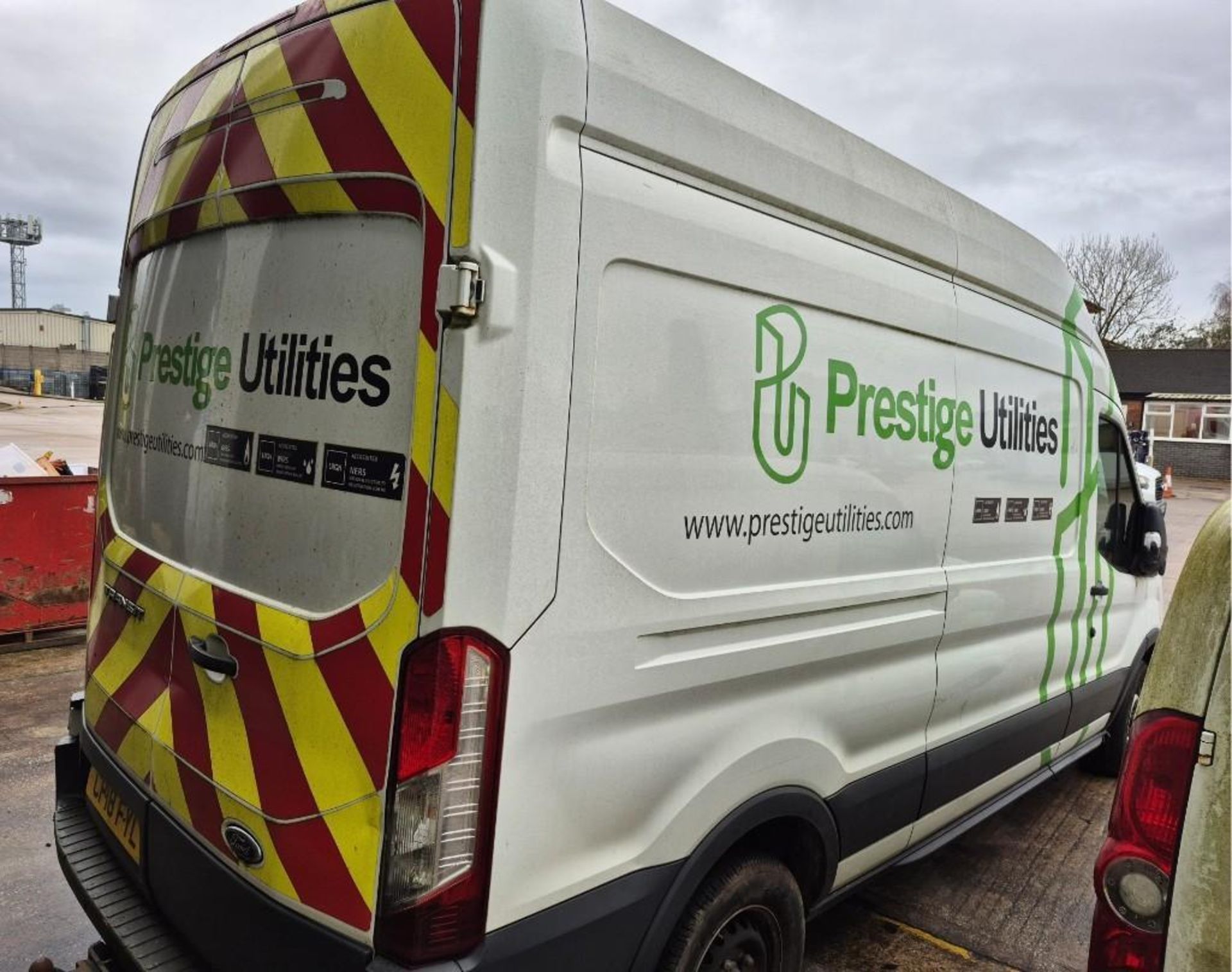 WHITE FORD TRANSIT 350 DIESEL 1995cc, FIRST REGISTERED 10/07/2018, REG ...