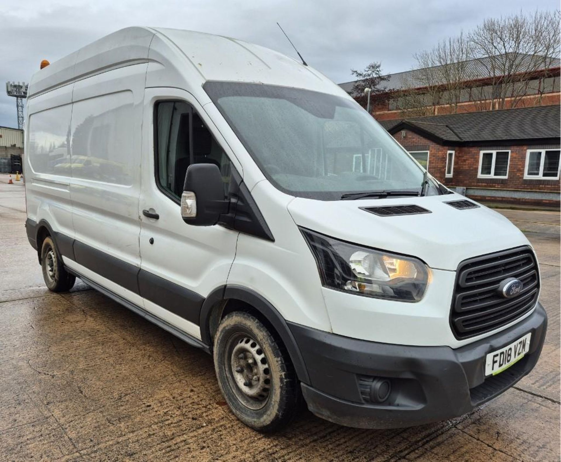 WHITE FORD TRANSIT 350, REG NO: FD18 VZM. ENGINE SIZE: 1995CC, FIRST ...