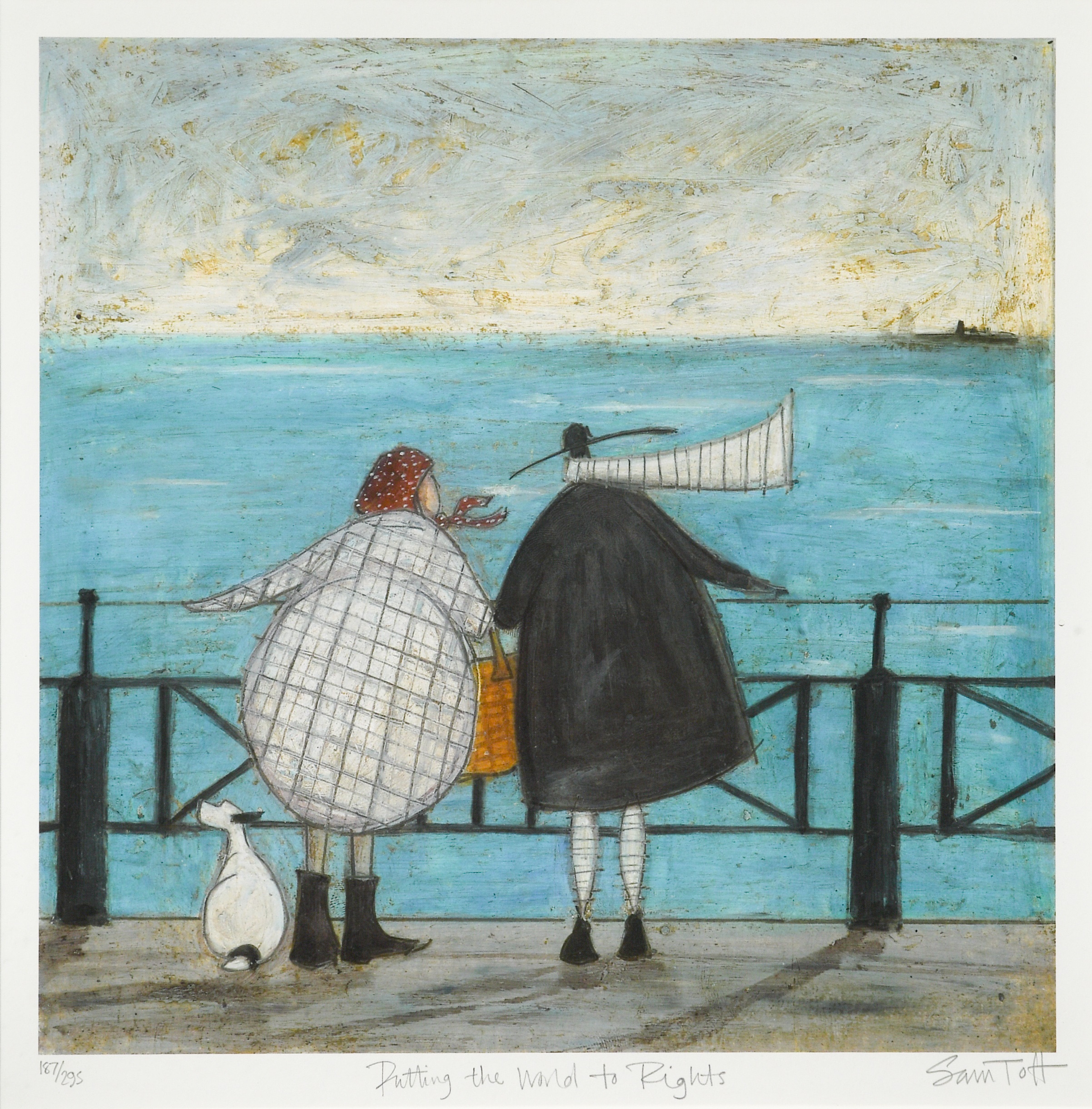 Sam Toft (British, b.1964-) Putting the World to Rights signed 'Sam ...