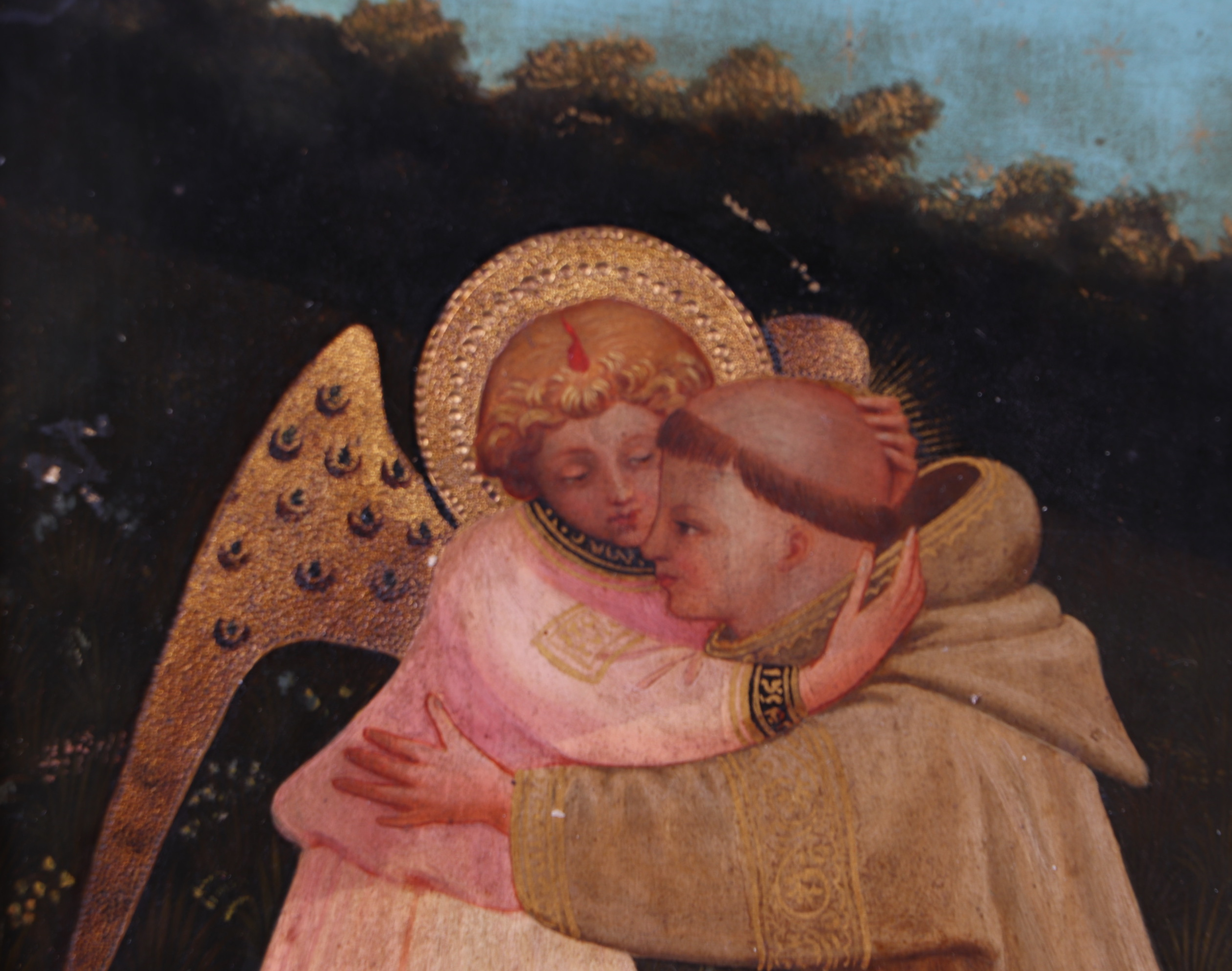 After Fra Angelico (Italian school) - A Franciscan Monk Embracing an ...
