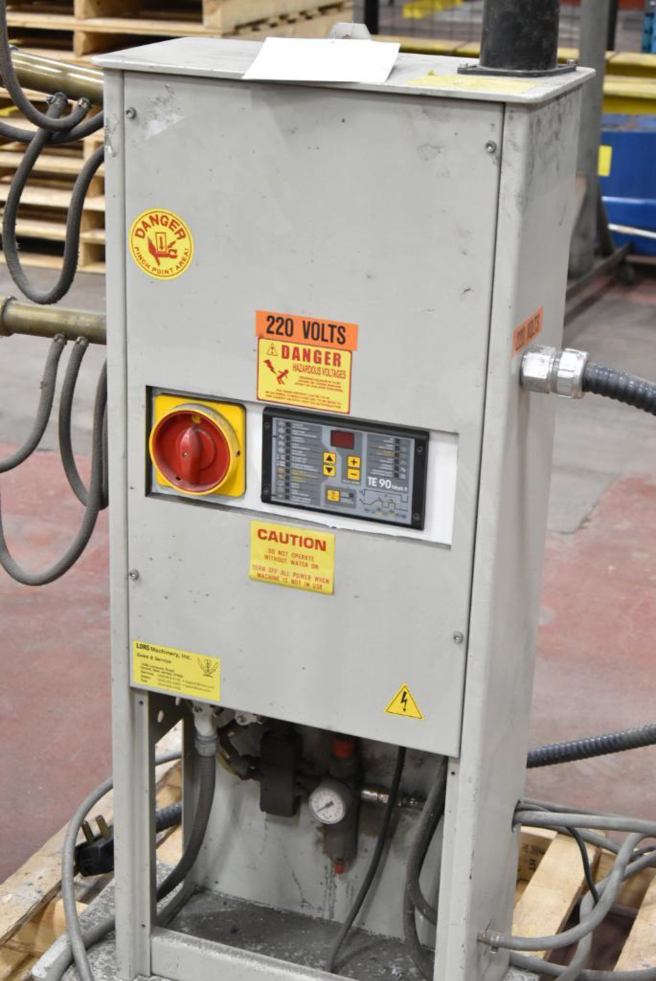 TECHNA 150SNA 50 KVA SPOT WELDER WITH TE 90 MARK II DIGITAL CONTROL, S ...