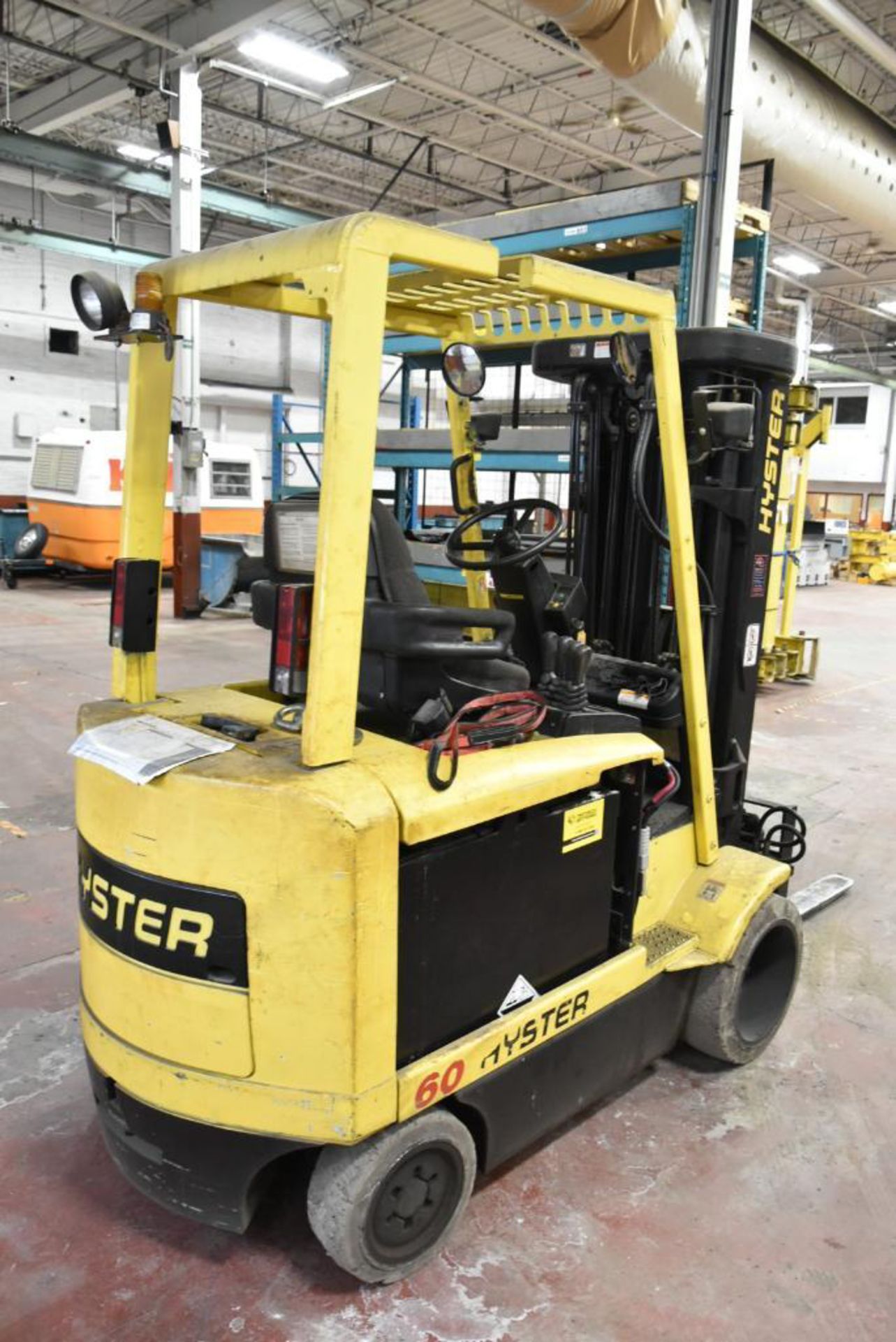 HYSTER E60XM 4,150 LB. CAPACITY 36V ELECTRIC FORKLIFT WITH 240" MAX ...