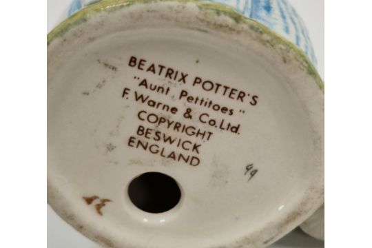 Collection of Beswick Beatrix Potter figures, printed brown marks ...