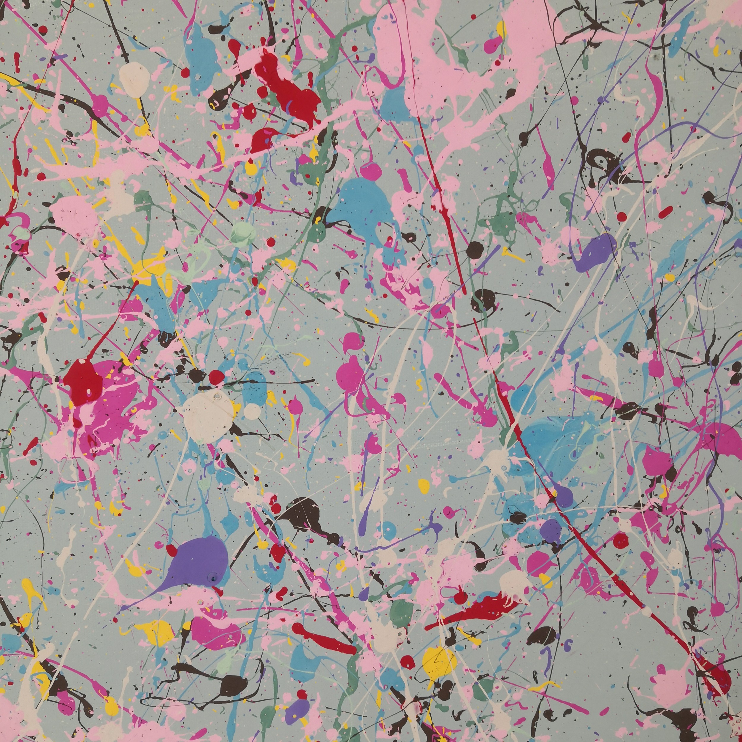 A contemporary Abstract Expressionist style oil action painting on ...