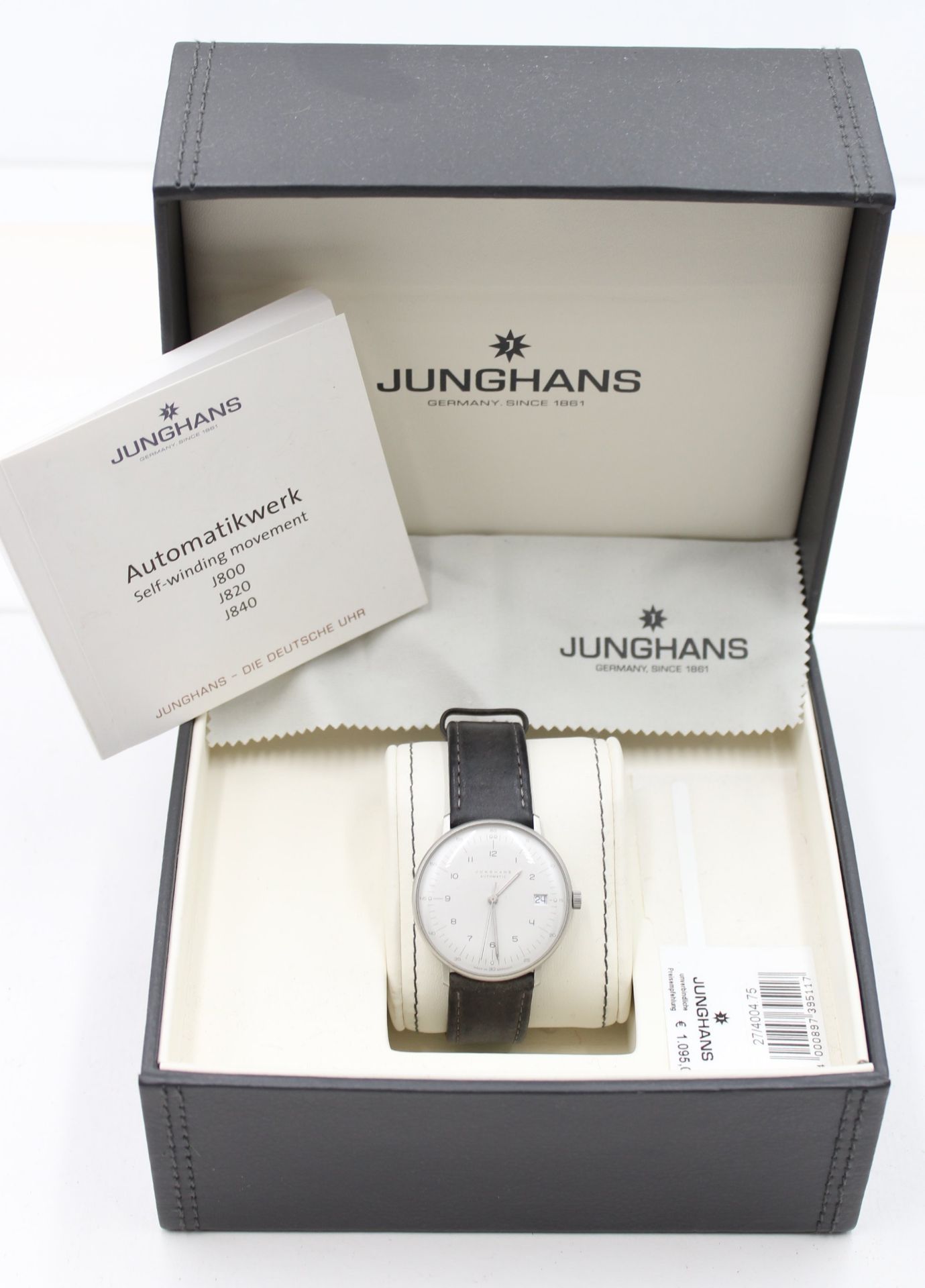 Junghans HAU ,, Max Bill '' Automatic , Werk läuft D- 3,4 cm , sehr ...