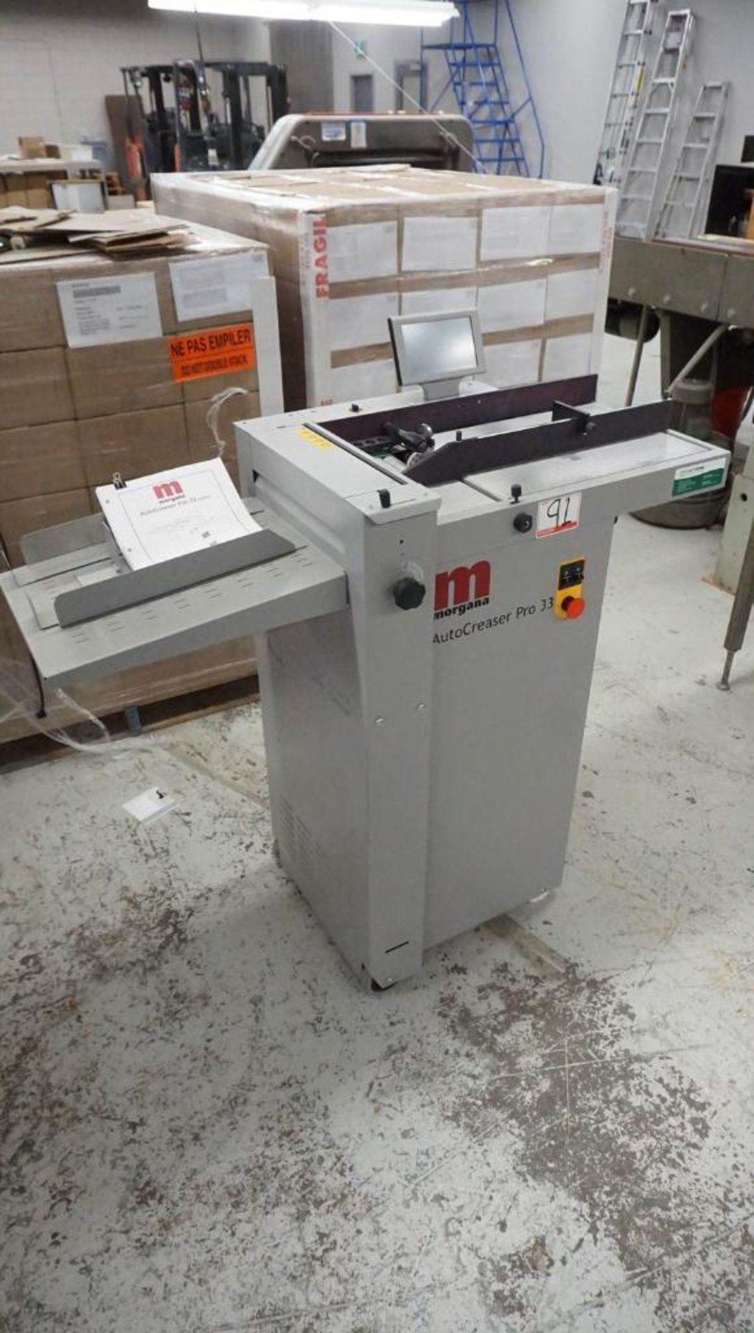MORGANA AUTOCREASER PRO 33 CREASING & PERFORATING MACHINE S/N 741182