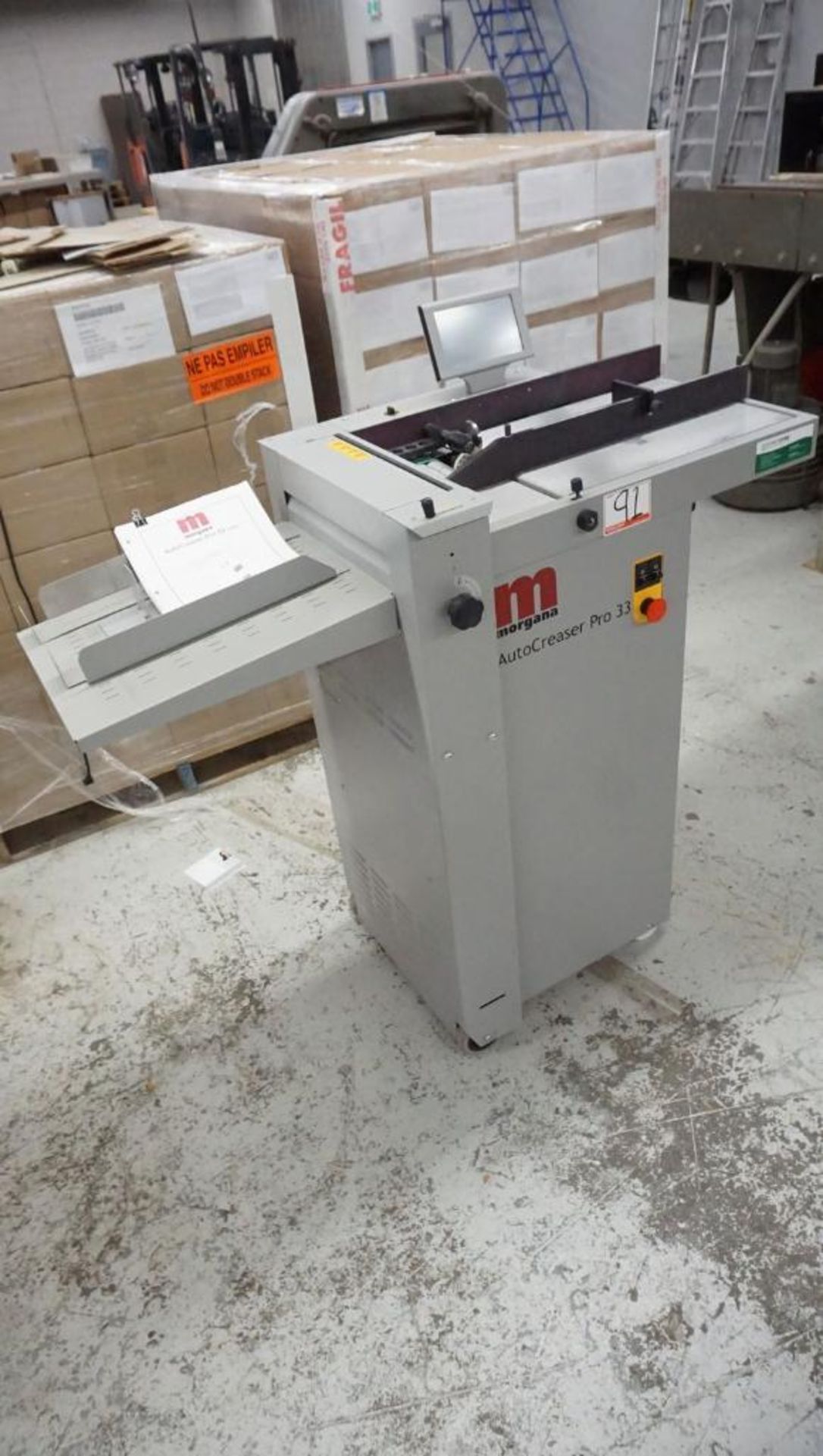 MORGANA AUTOCREASER PRO 33 CREASING & PERFORATING MACHINE S/N 741182