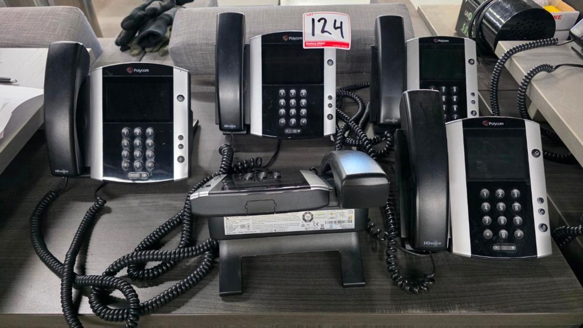 LOT - POLYCOM VVX 600 HD VOICE DESKTOP PHONE (5 PCS)