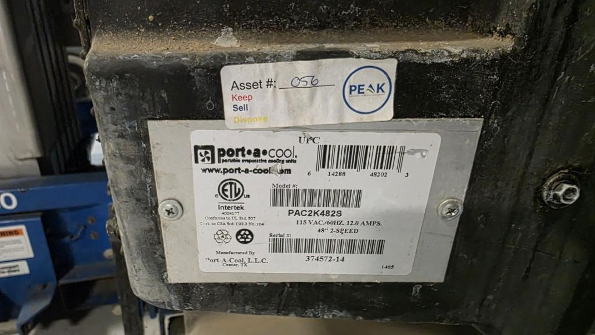 PORTA-COOL PAC2K482S 48" 2-SPEED EVAPORATIVE COOLING UNIT (115V)