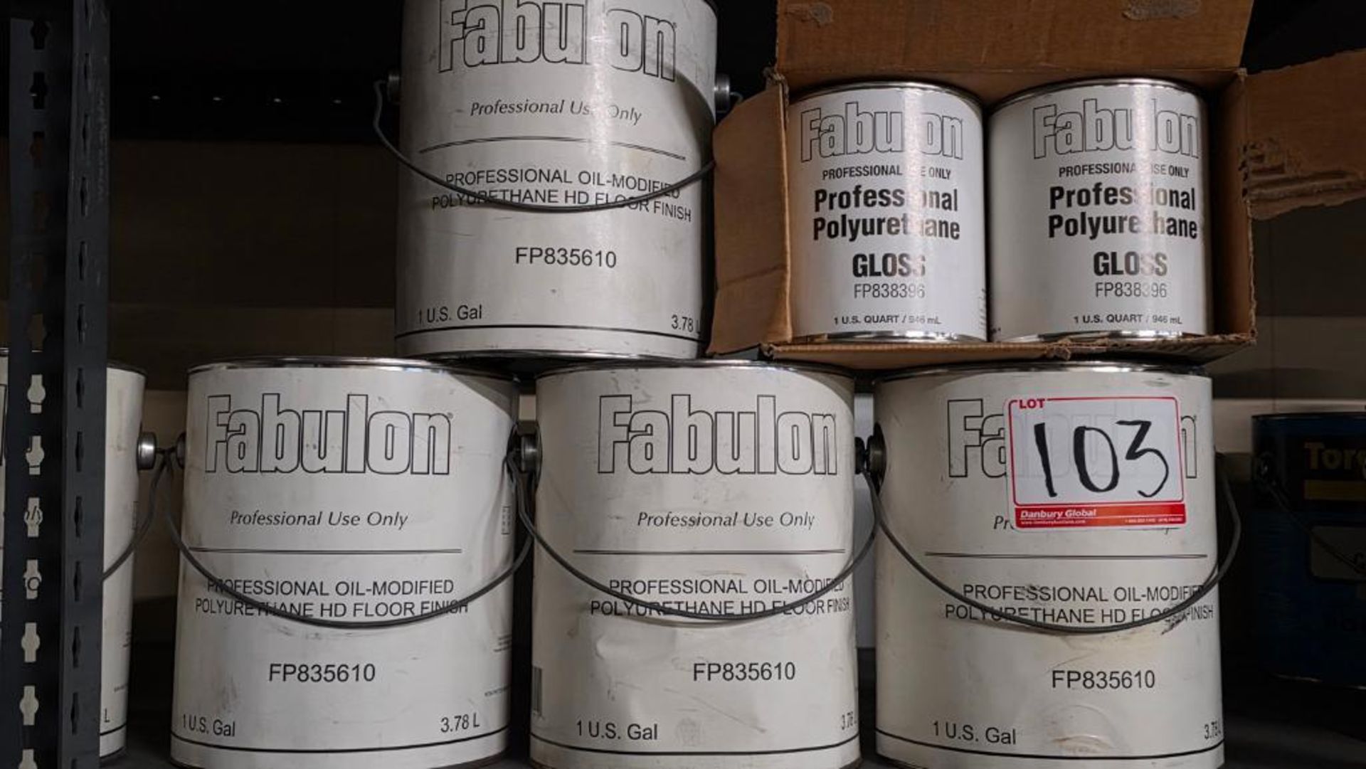 LOT - ASSTD FABULON OIL MODIFIED POLYURETHANE HD FLOOR FINISH, DURASEAL ...