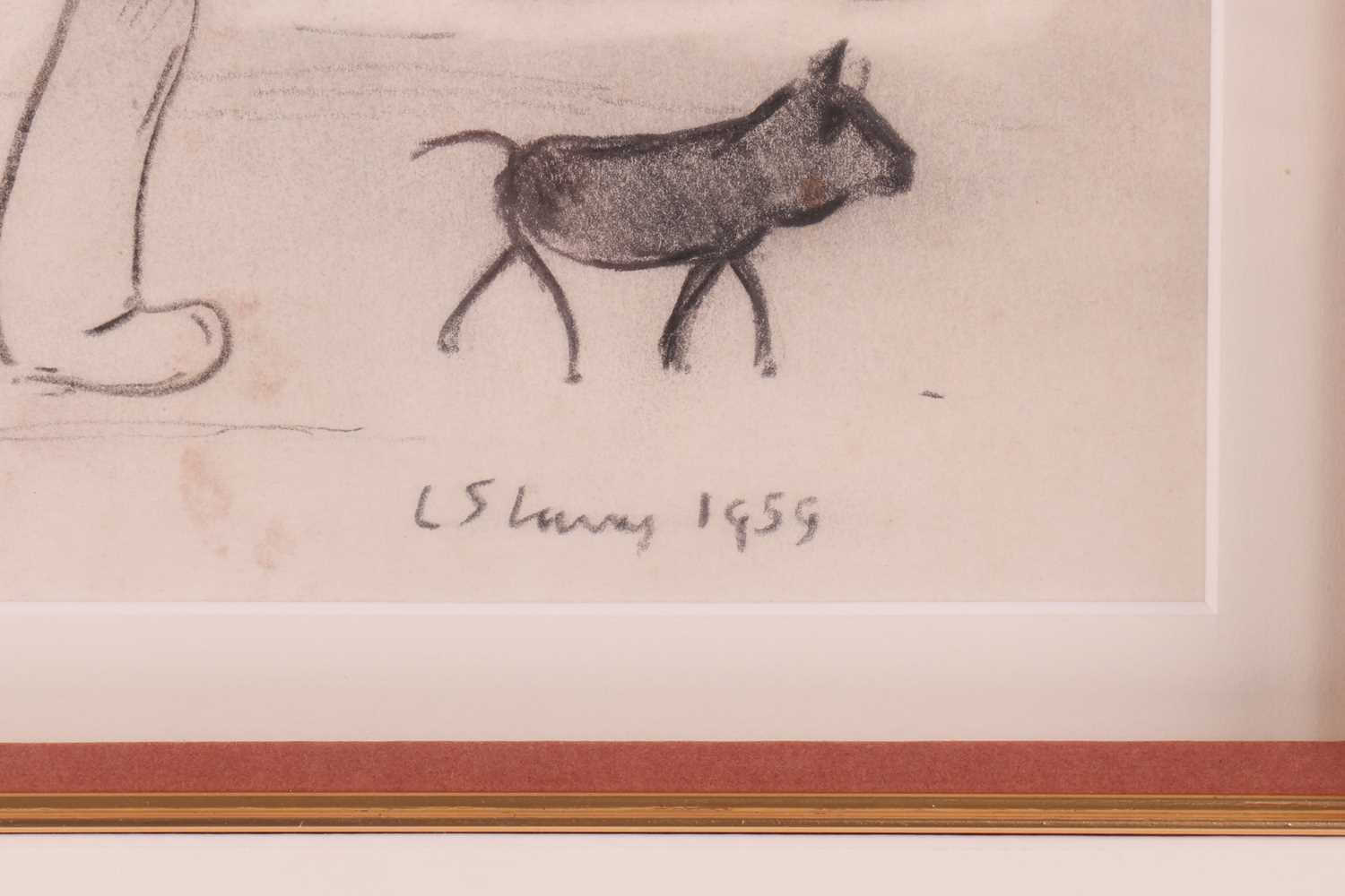 Laurence Stephen Lowry (British 1887-1976) Man and Dog signed and dated ...