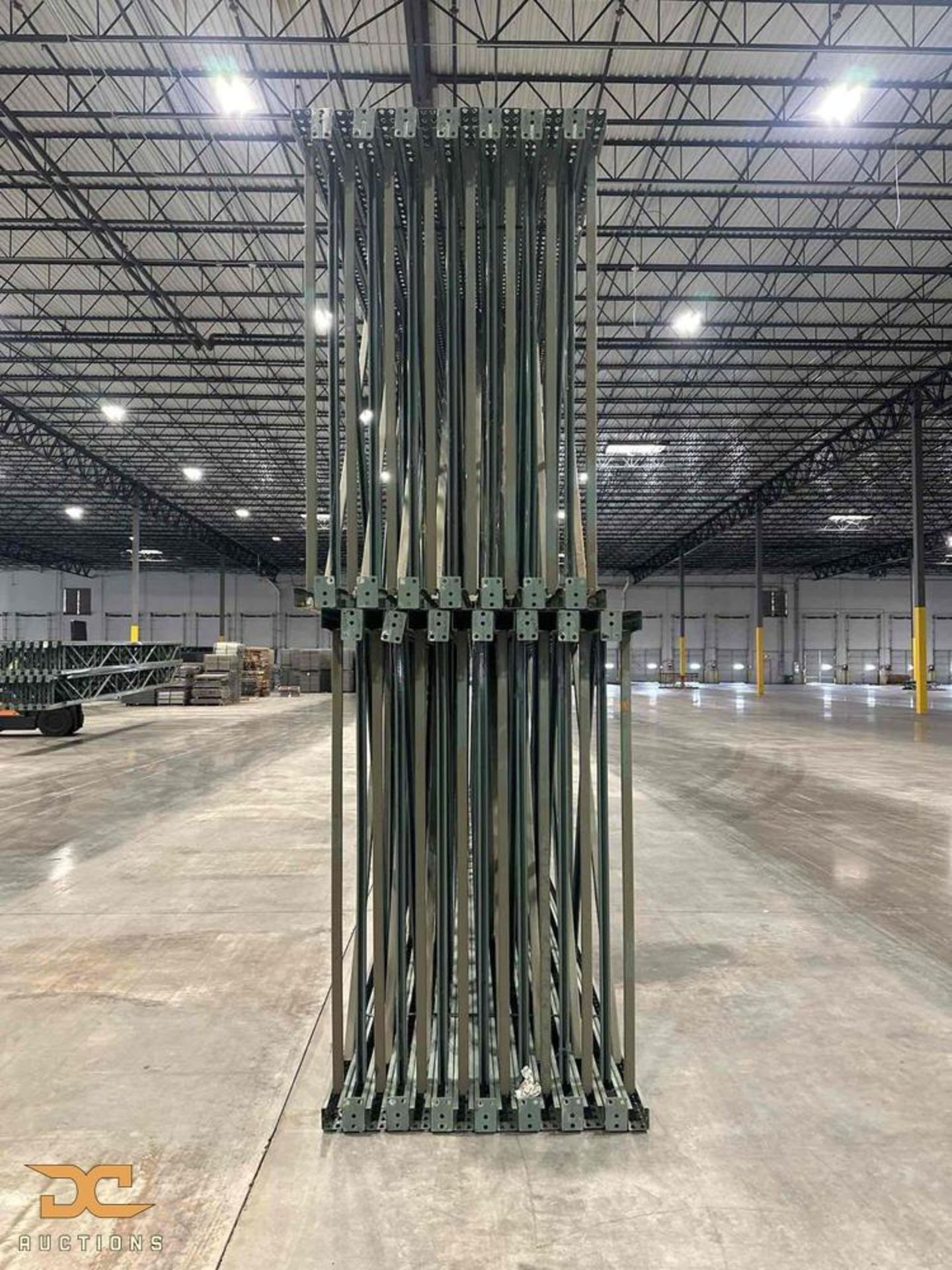 (30) Teardrop Upright Frames | 72" x 28' Make: Mecalux Color: Green ...