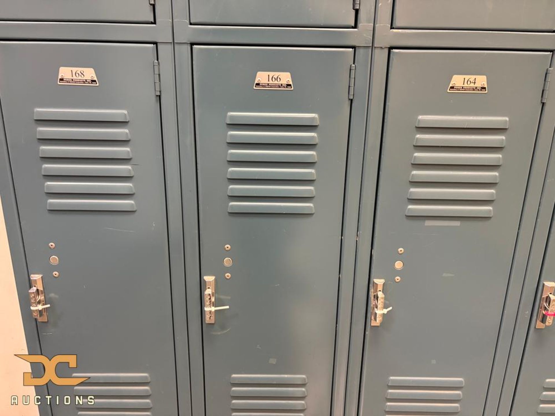 (3) Storage Locker QTY= 3 sections back to back, 24 lockers per section ...