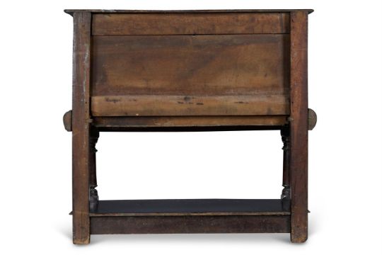 A CHARLES I OAK LIVERY OR COURT CUPBOARD CIRCA 1630 The upper section ...