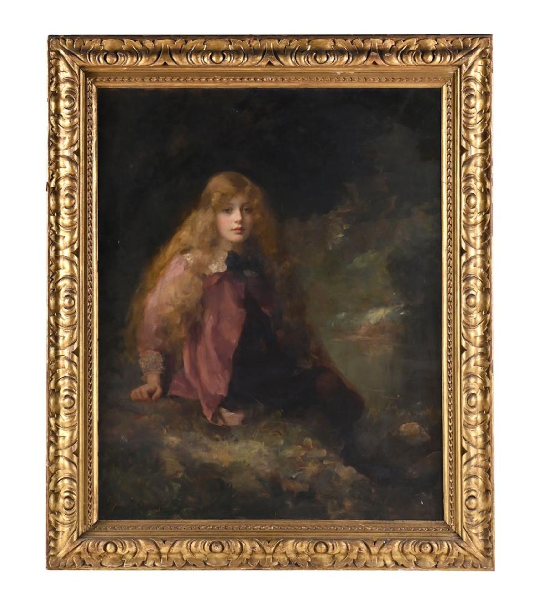 FREDERICK HOWARD MICHAEL (BRITISH 1865-1936) PORTRAIT OF 'PEGGY' Oil on ...