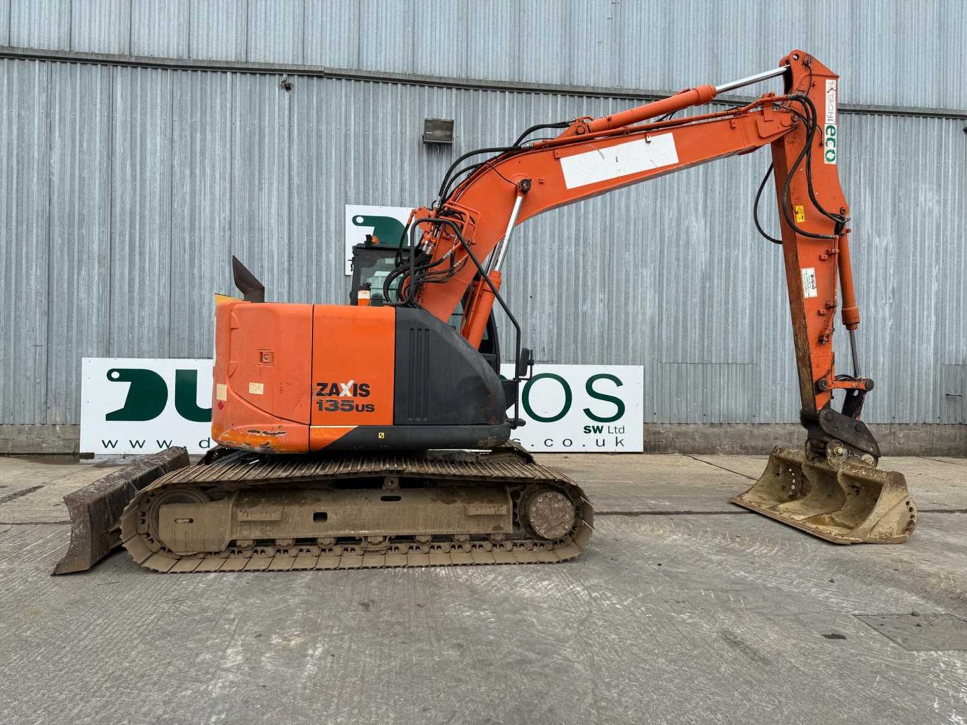 2014 Hitachi ZX135US-5B With Blade, Hydraulic Quick Hitch, Piped, Rear ...