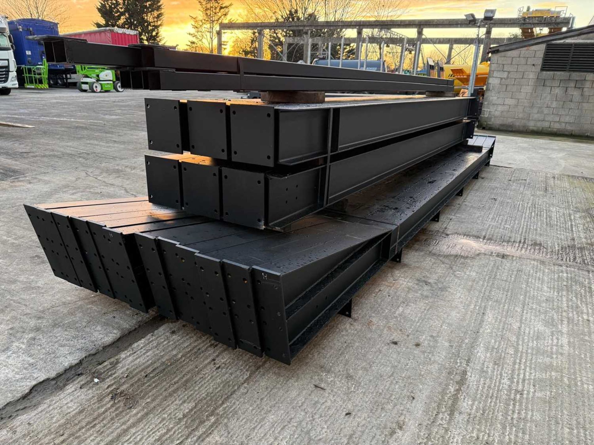 Steel Frame Building 100` x 50` x 20` , 5No 20` Bays 12 Degree Pitch ...